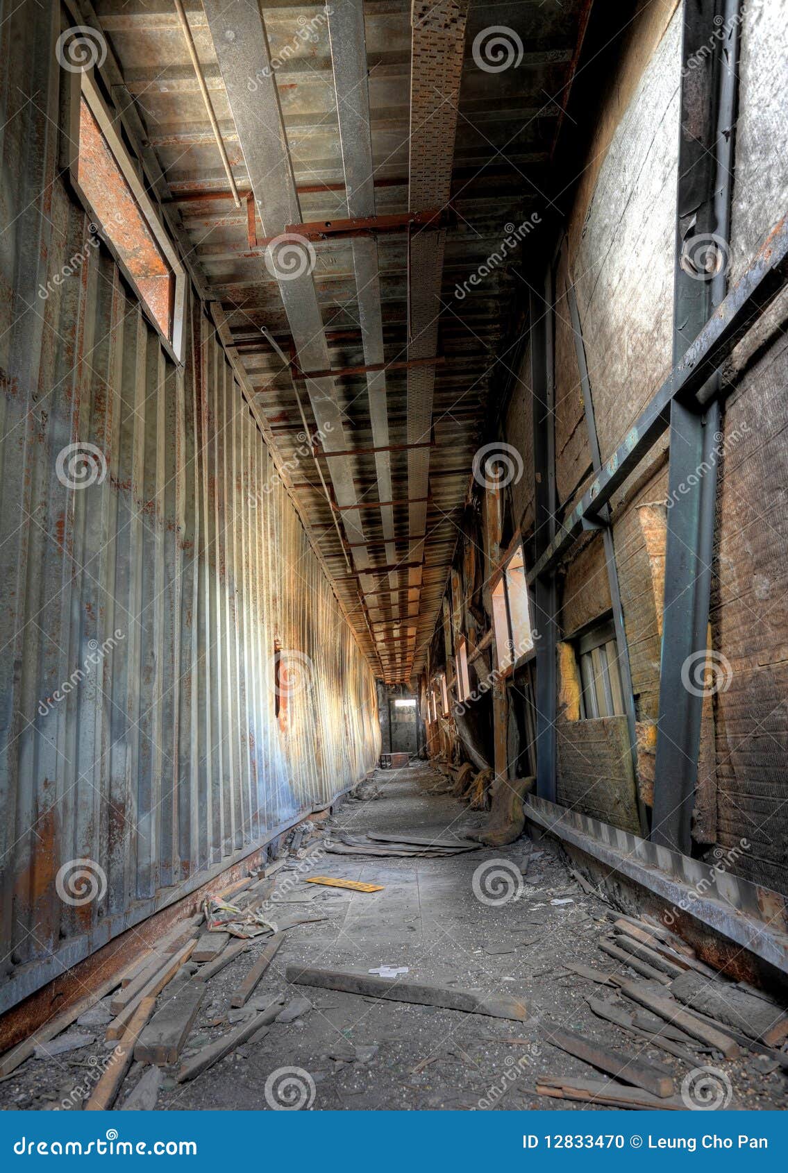 Discarded building stock photo. Image of corridor, chair - 12833470