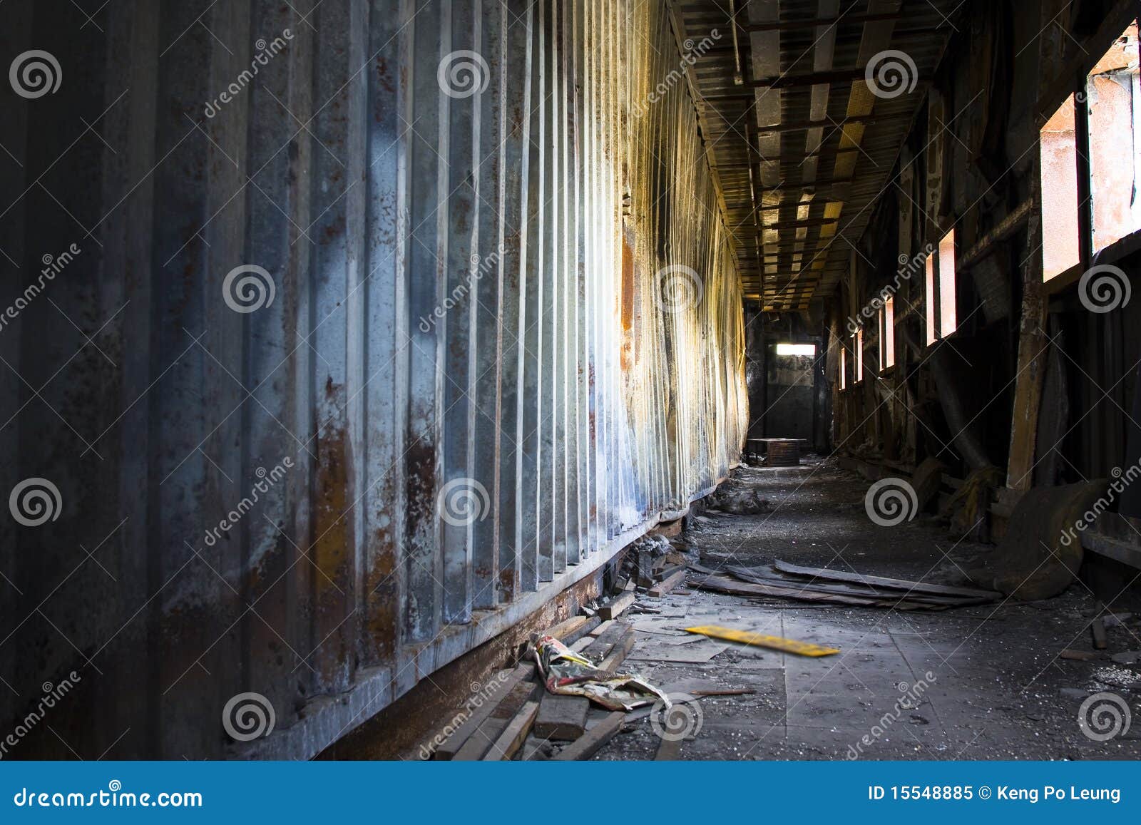 Discarded Building, Corridor Stock Image - Image of abandoned, broken ...