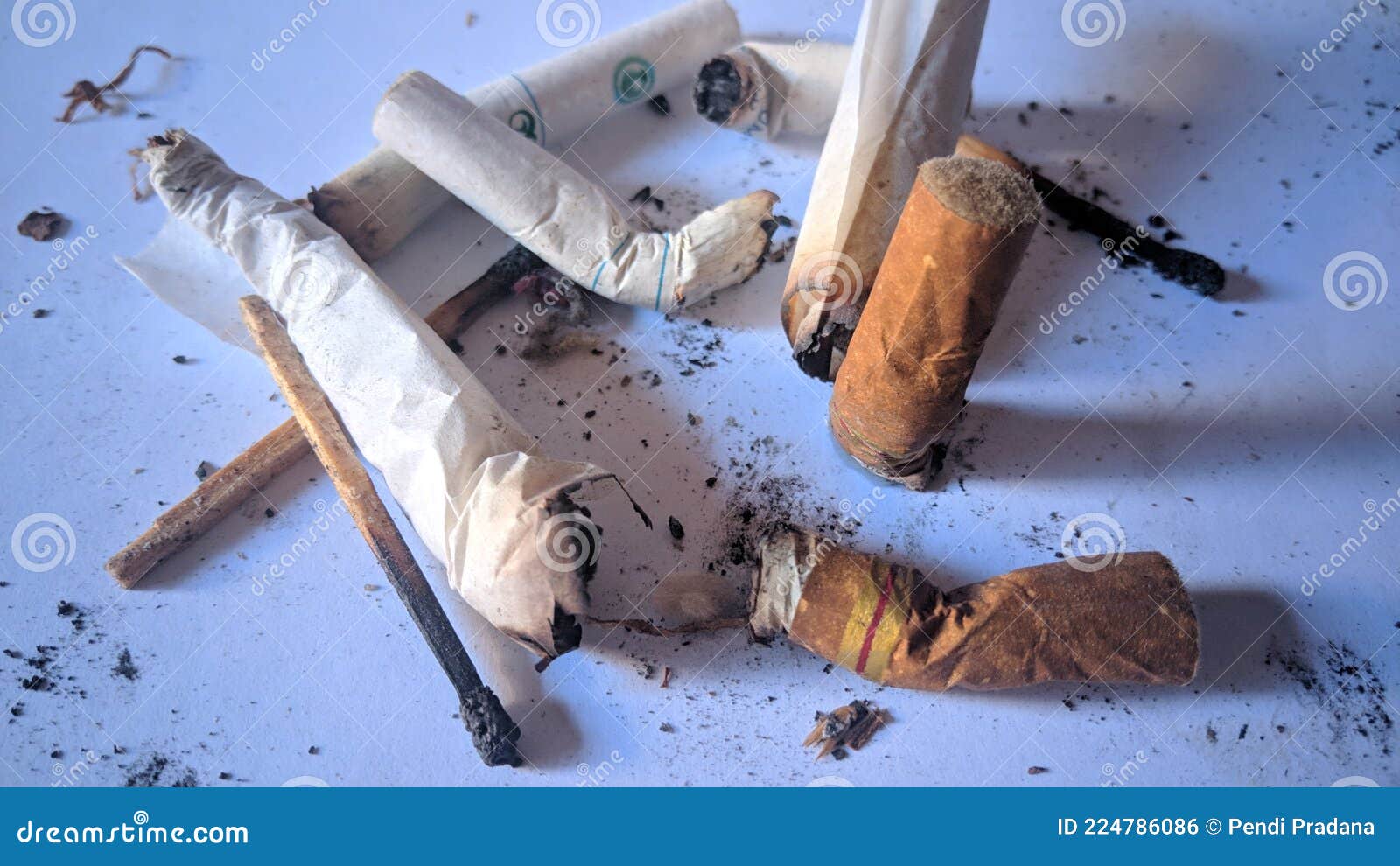 Discarded Cigarette Butts, Former Smokers Stock Photo - Image of ...