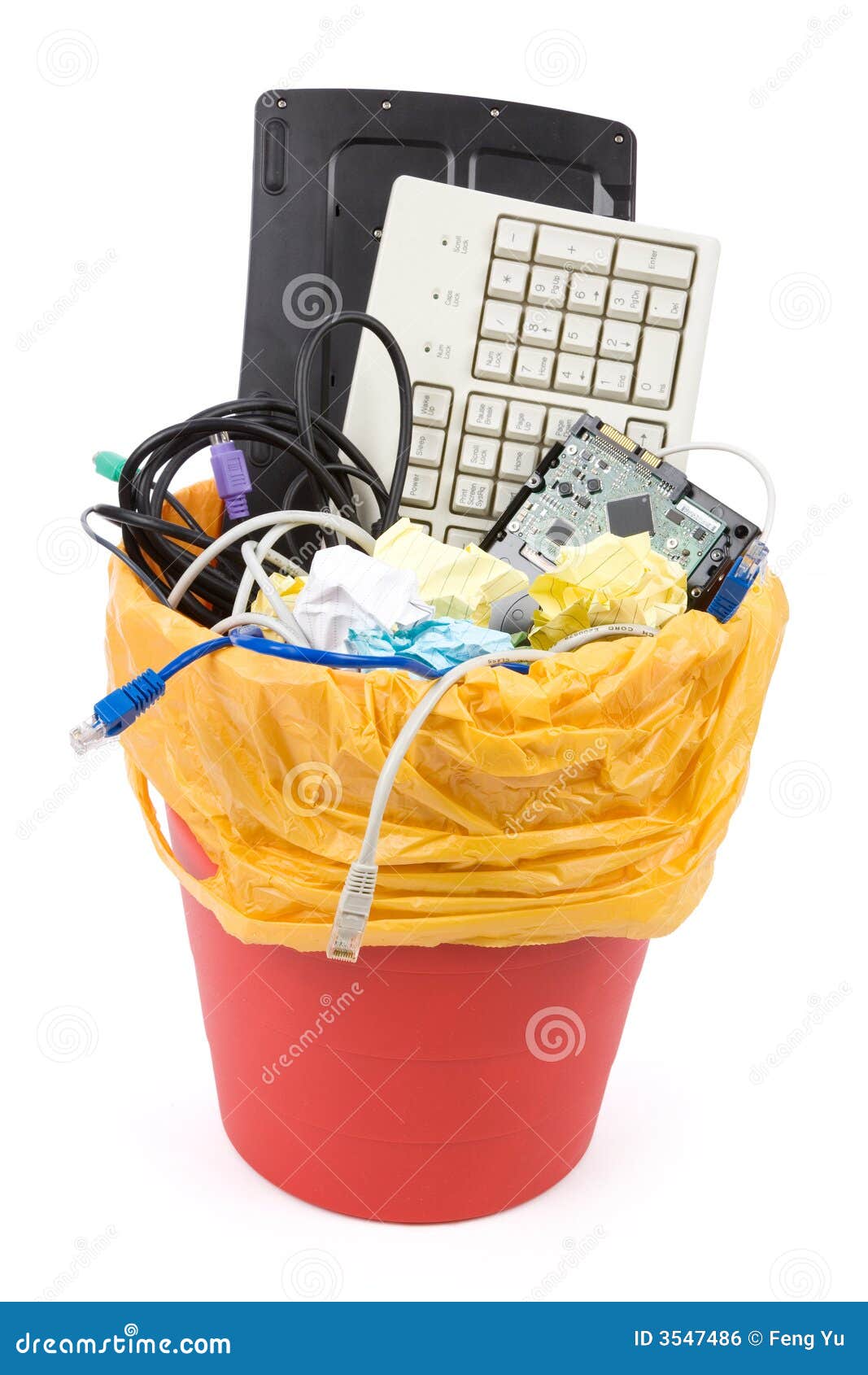 Discarded Computer Hardware Stock Photo - Image of hard, environmental ...