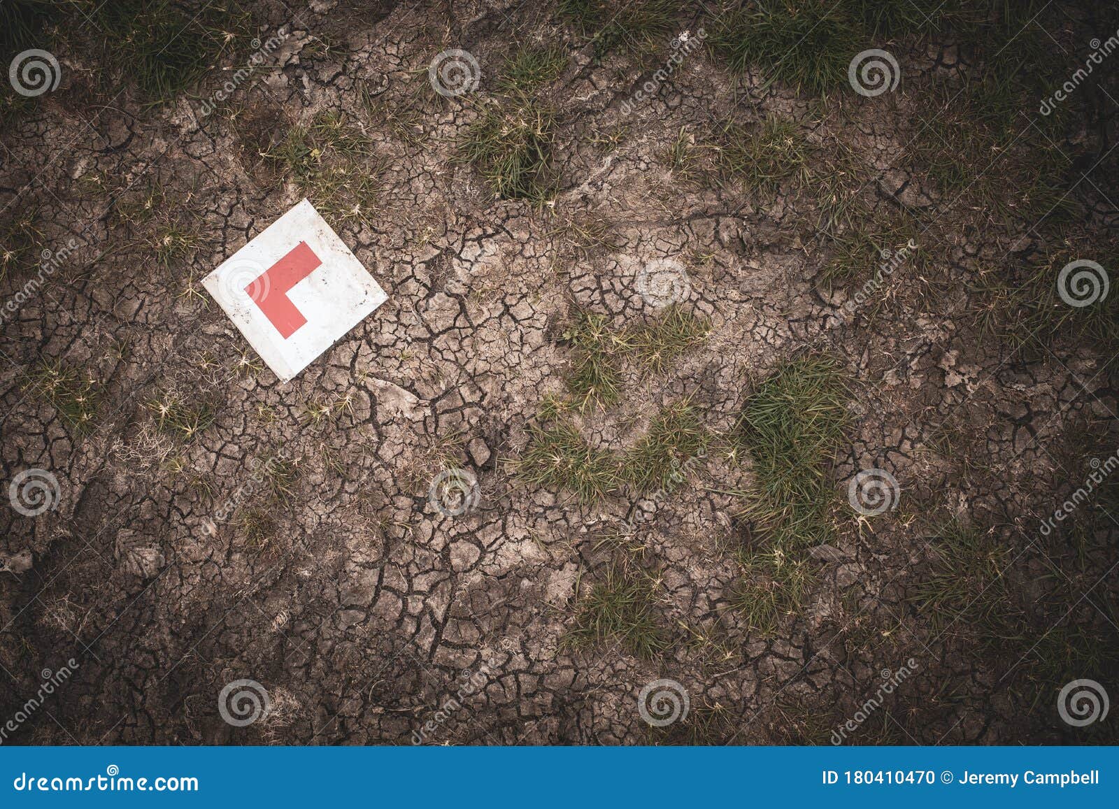 Discarded Learner Driver Sign Stock Photo - Image of drought, earth ...