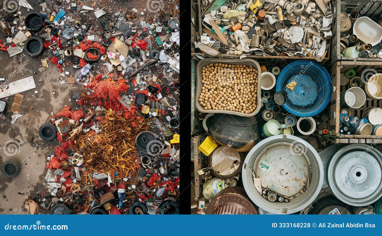Discarded Objects: a Visual Representation of Waste Stock Illustration ...