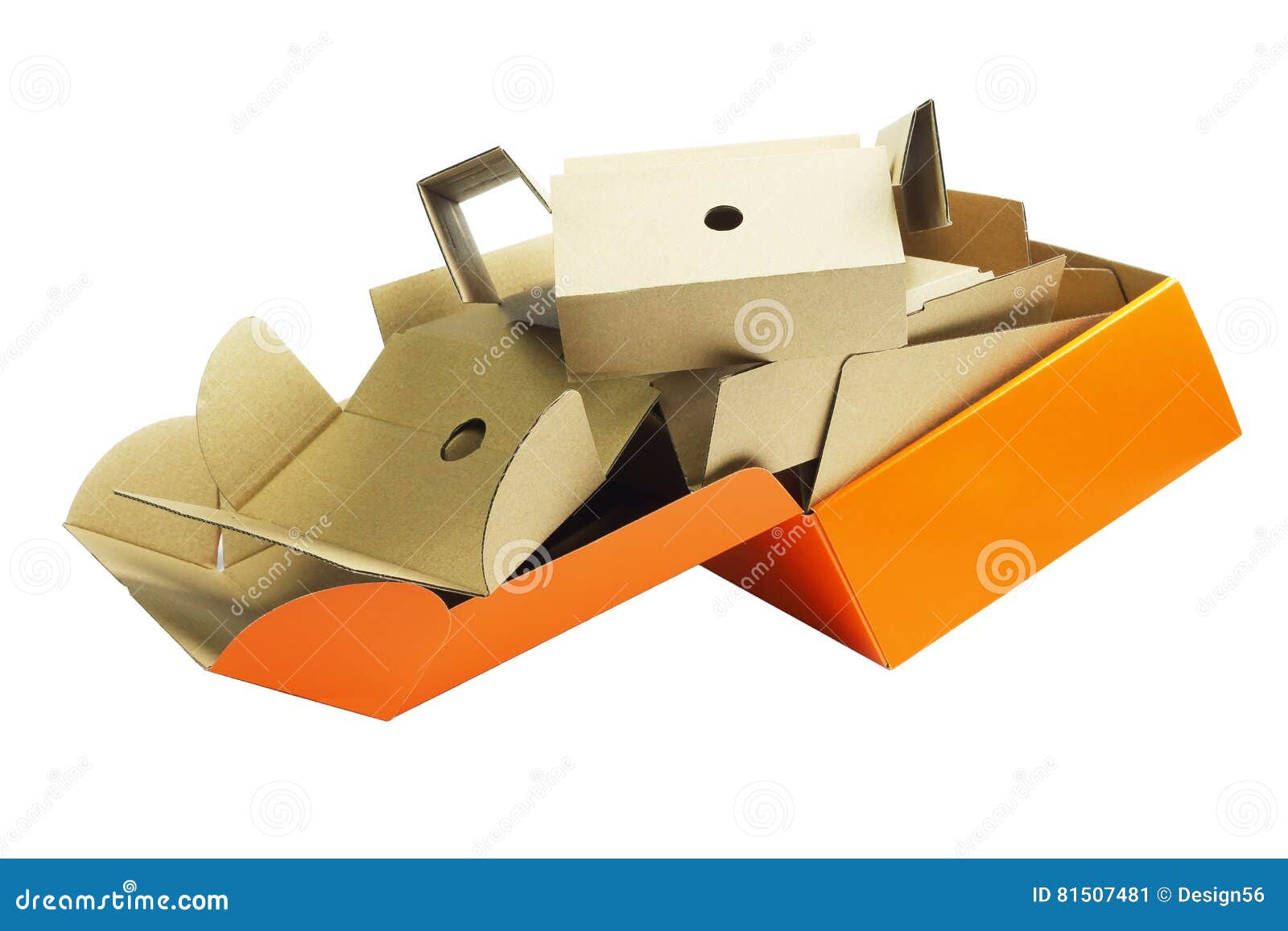 Discarded Packaging Cardboard Boxes Stock Image - Image of cardboard ...