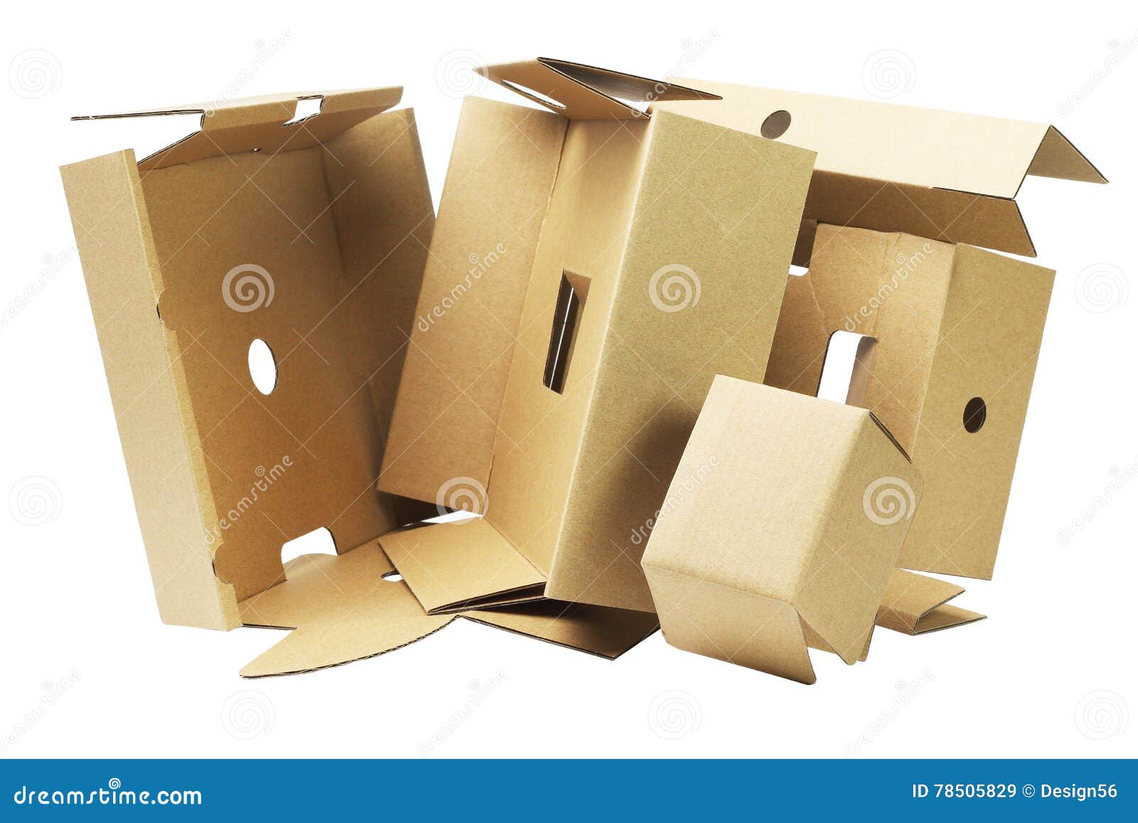 Discarded Packaging Cardboard Stock Image - Image of material ...
