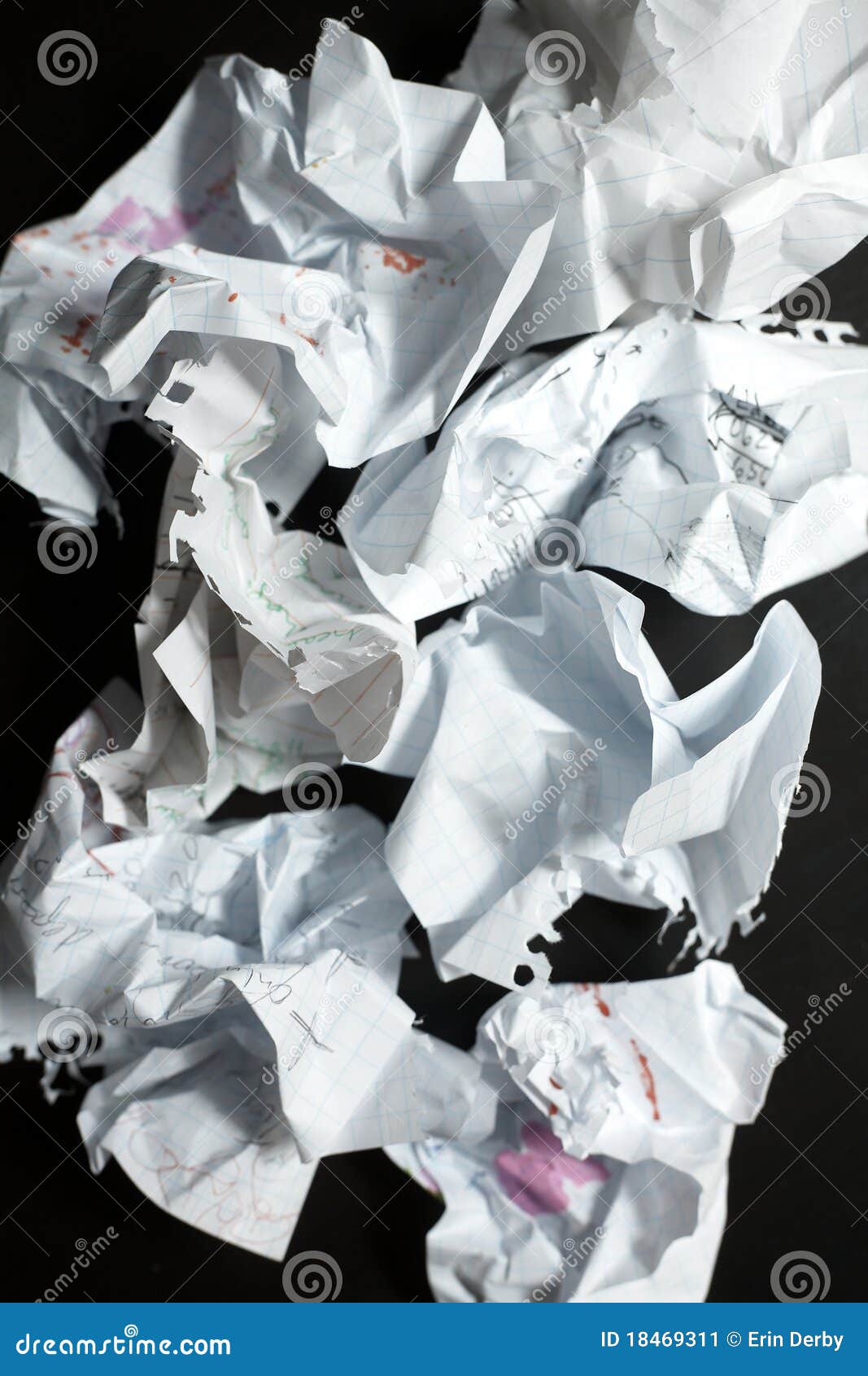 Discarded Paper stock image. Image of remind, paper, white - 18469311