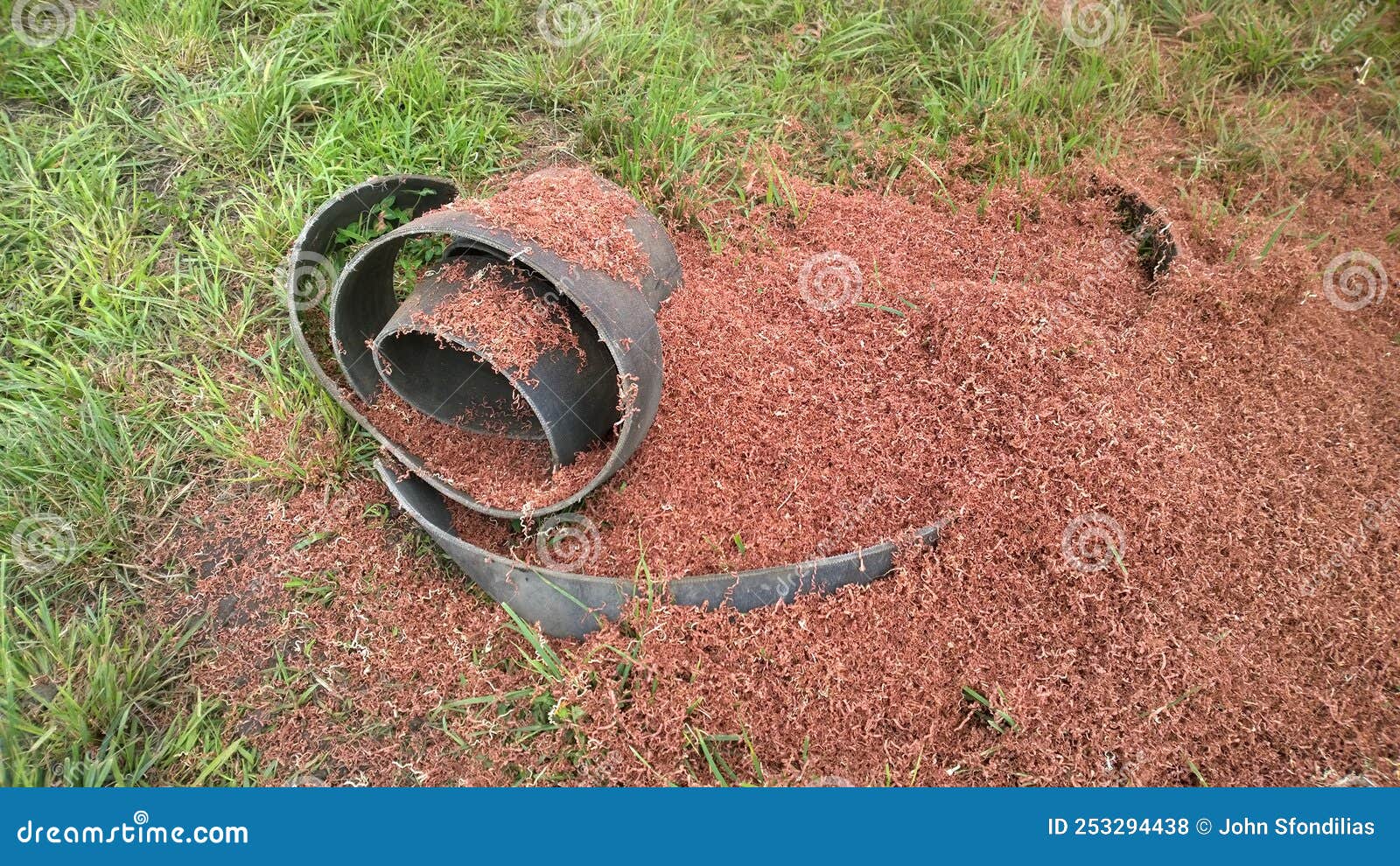 Discards stock photo. Image of belt, shavings, power - 253294438