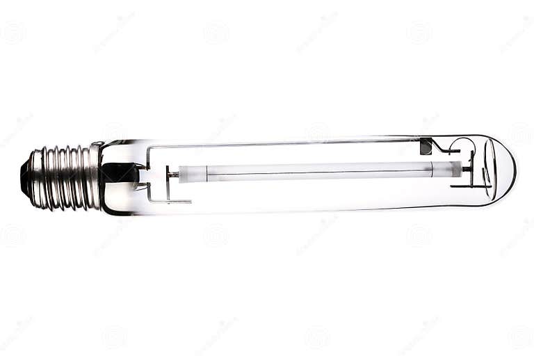 Discharge Lamp on White Background Lighting Device Stock Image - Image ...