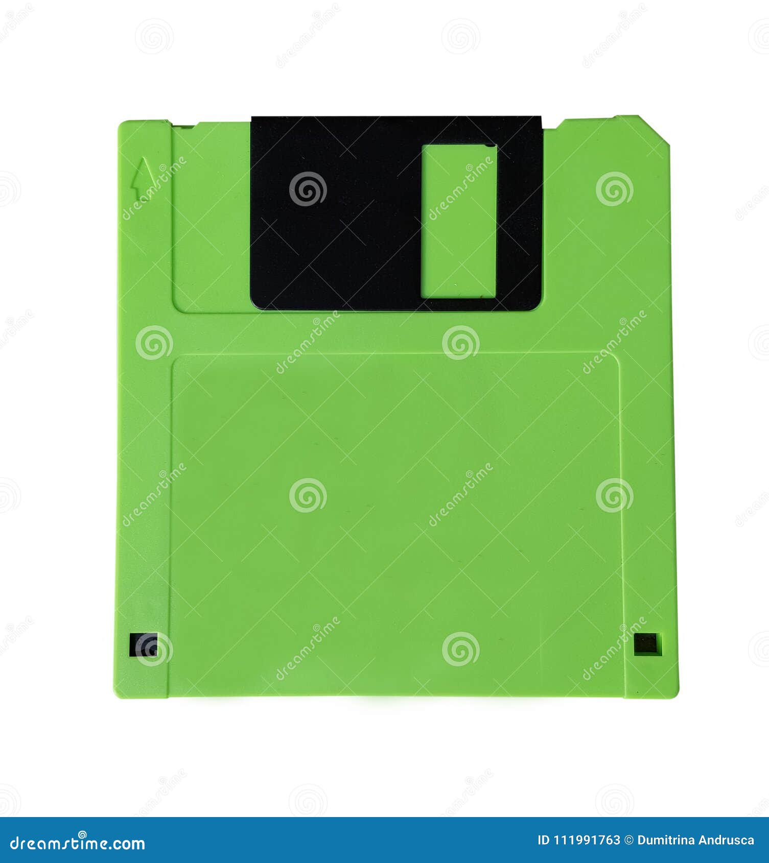 Dischetto verde isolato immagine stock. Immagine di apparecchiatura ...