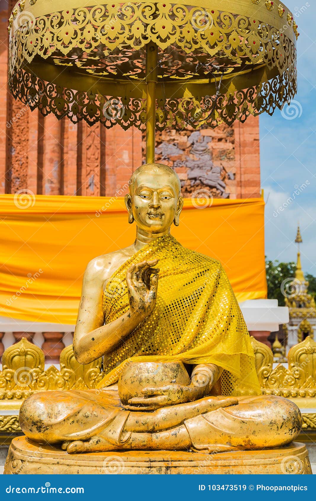 The Disciple of Buddha Statue Stock Image - Image of temple, buddha ...