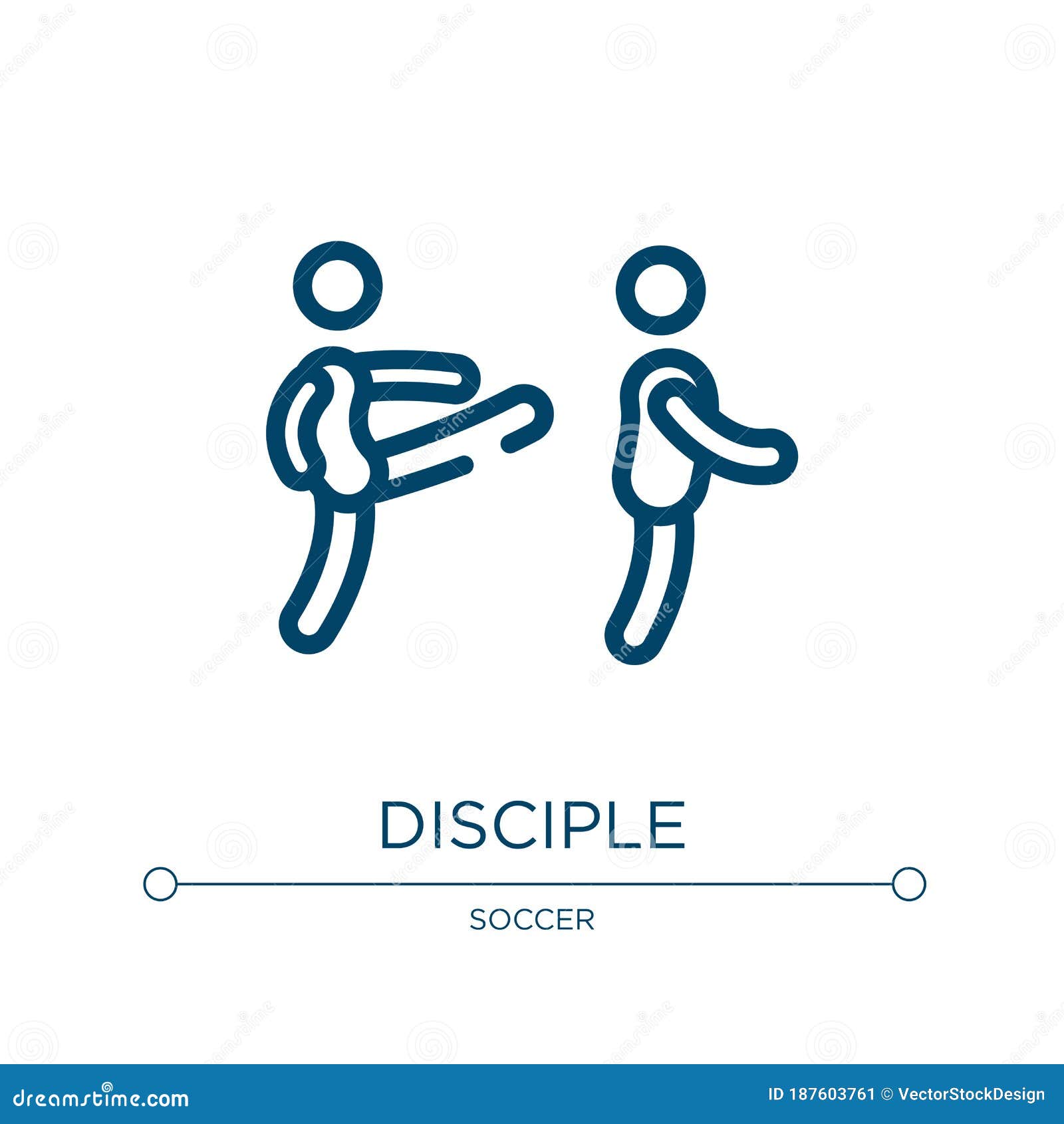 Disciple Icon. Linear Vector Illustration from Martial Arts Collection ...