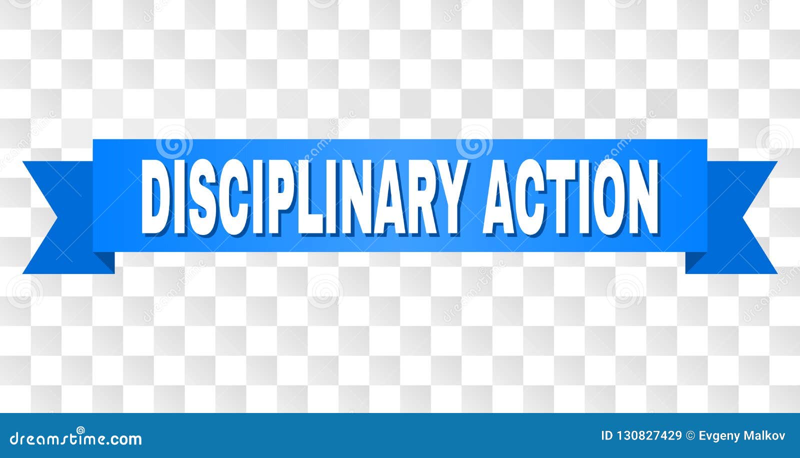 Blue Tape with DISCIPLINARY ACTION Title Stock Vector - Illustration of ...