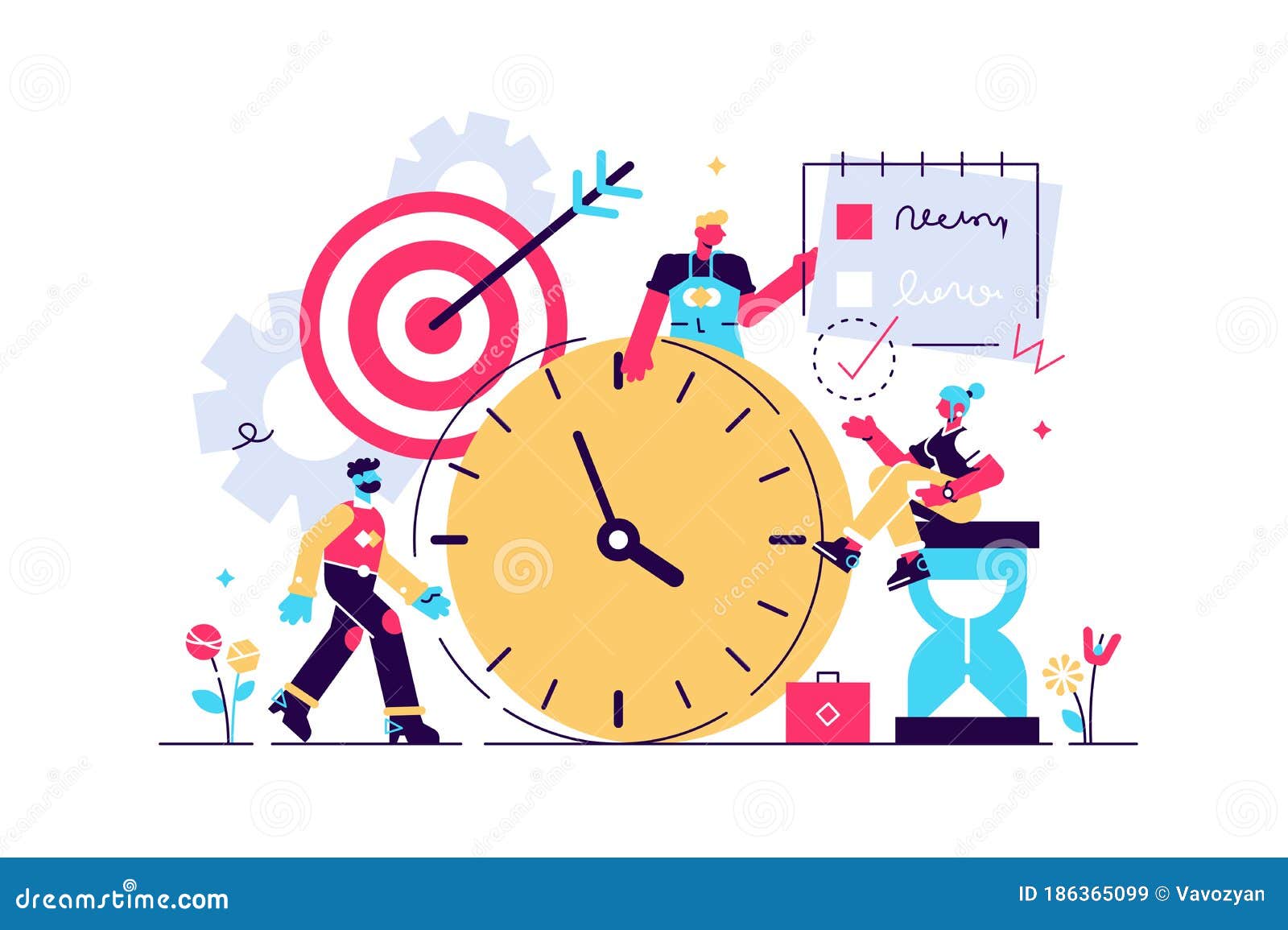 Discipline Vector Illustration. Flat Tiny Stock Vector - Illustration ...