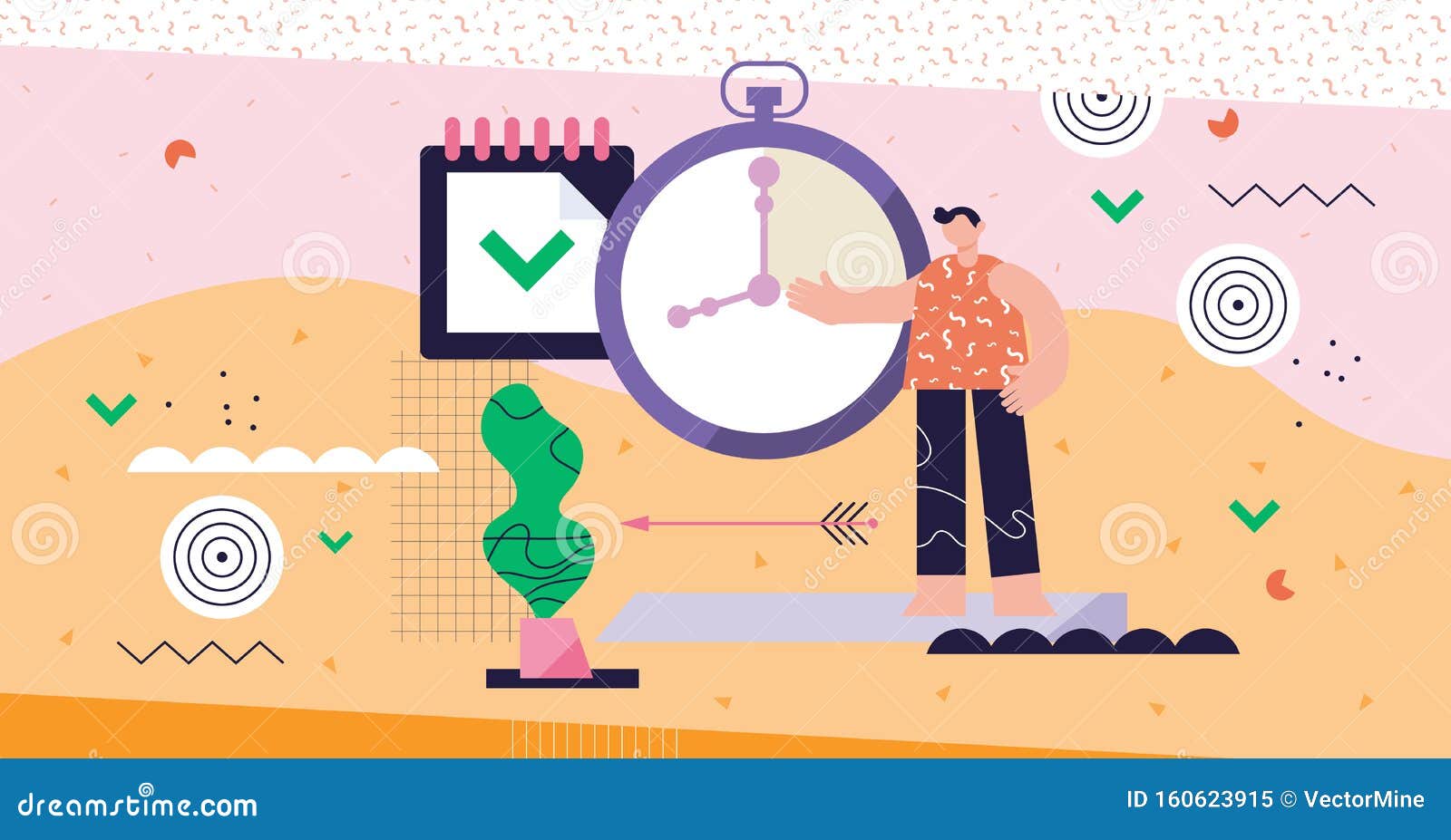 Discipline Modern Abstract Concept Vector Illustration Stock Vector ...