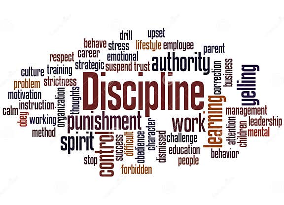 Discipline Word Cloud Concept 2 Stock Illustration - Illustration of ...