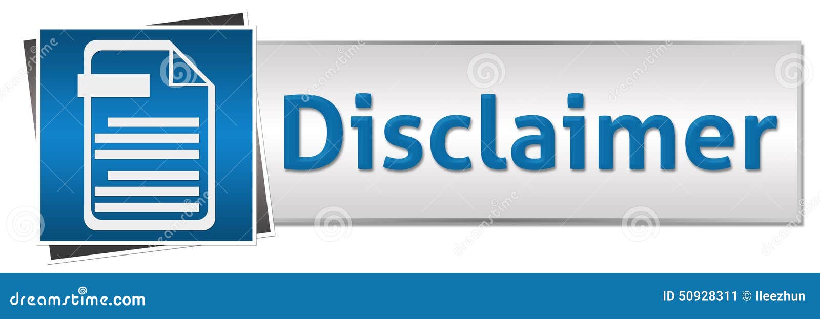 Disclaimer Button Style Blue Stock Illustration - Illustration of ...