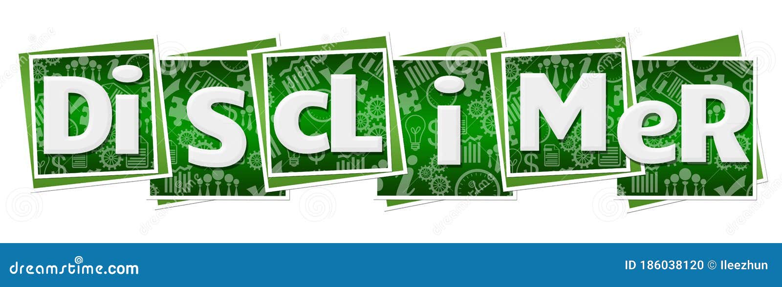 Disclaimer Green Business Texture Blocks Stock Illustration ...