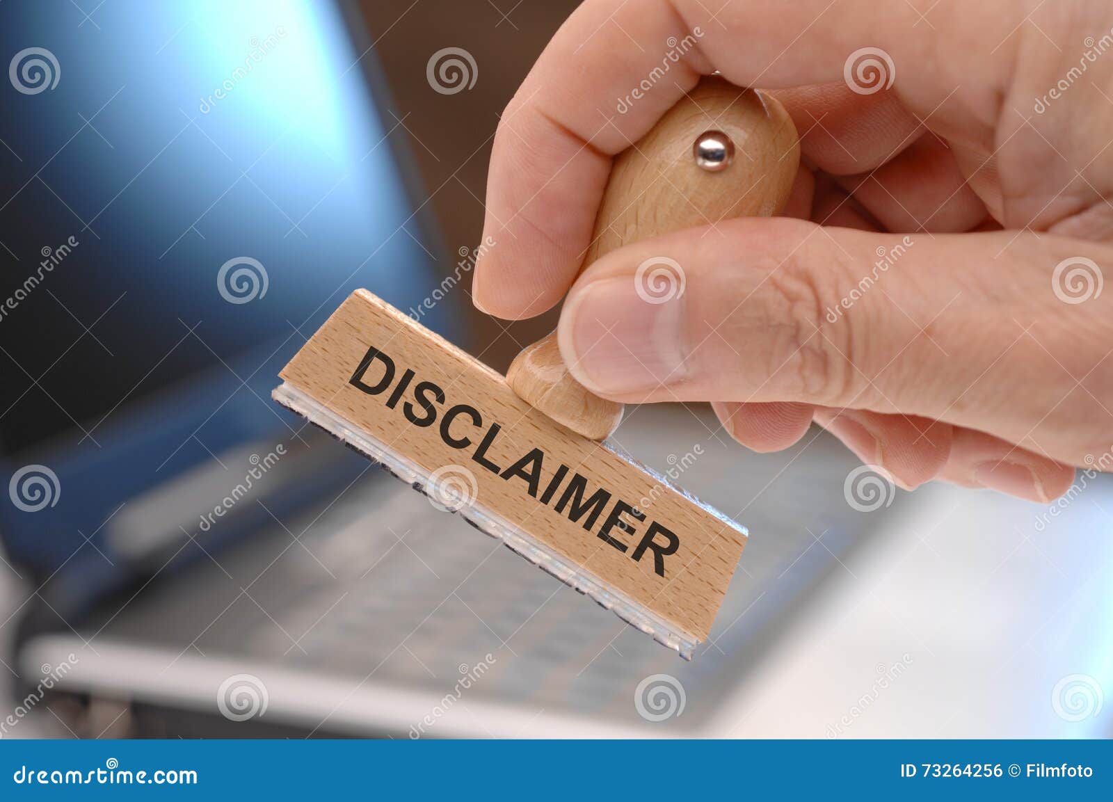 Disclaimer stock photo. Image of procedures, specifications - 73264256