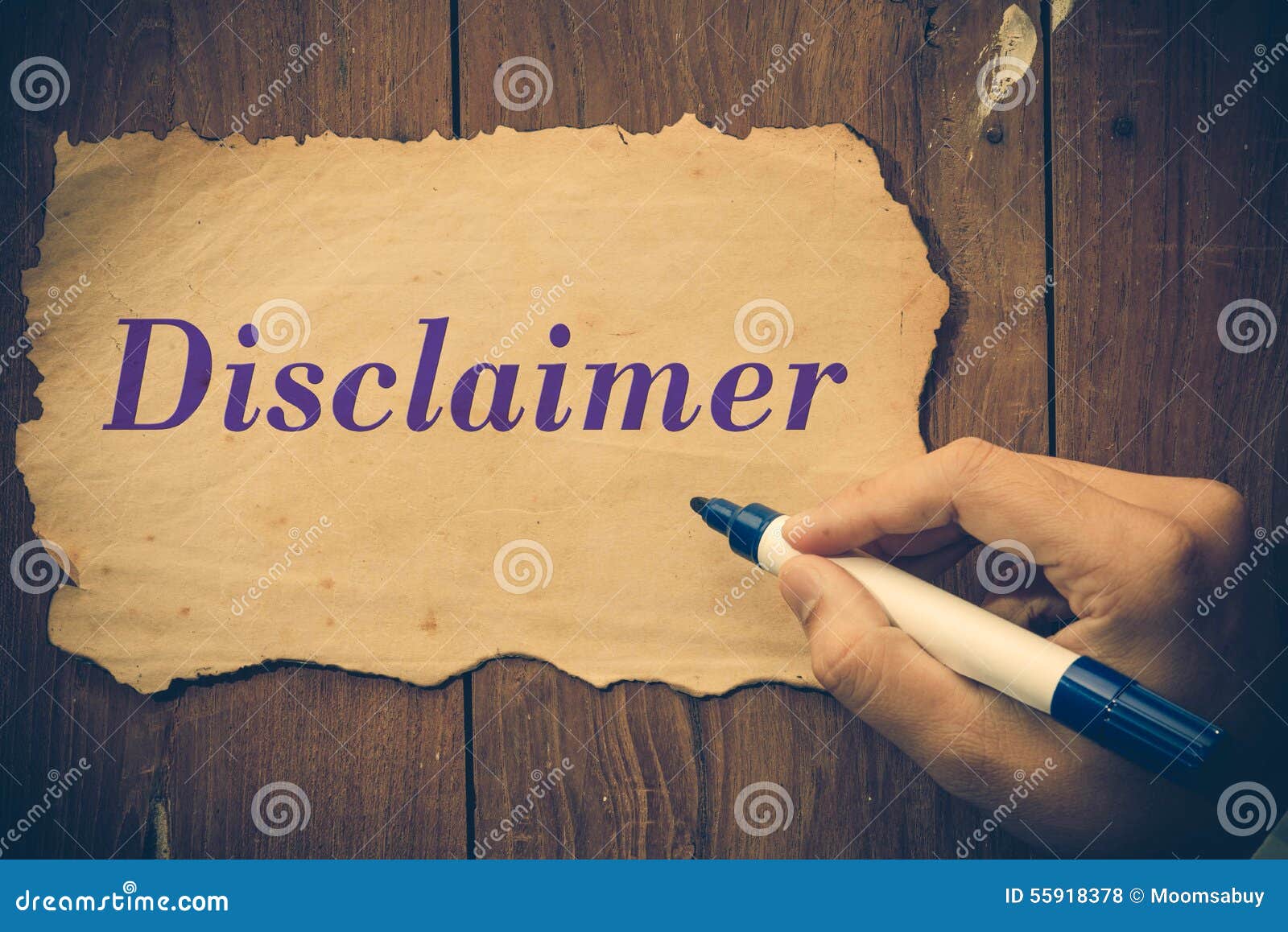 Disclaimer text write stock photo. Image of concept, deal - 55918378