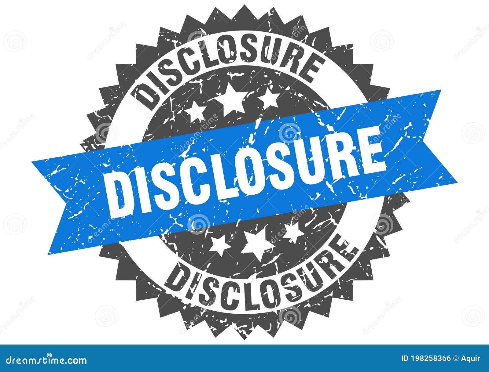 Disclosure Stamp. Disclosure Grunge Round Sign Stock Vector ...