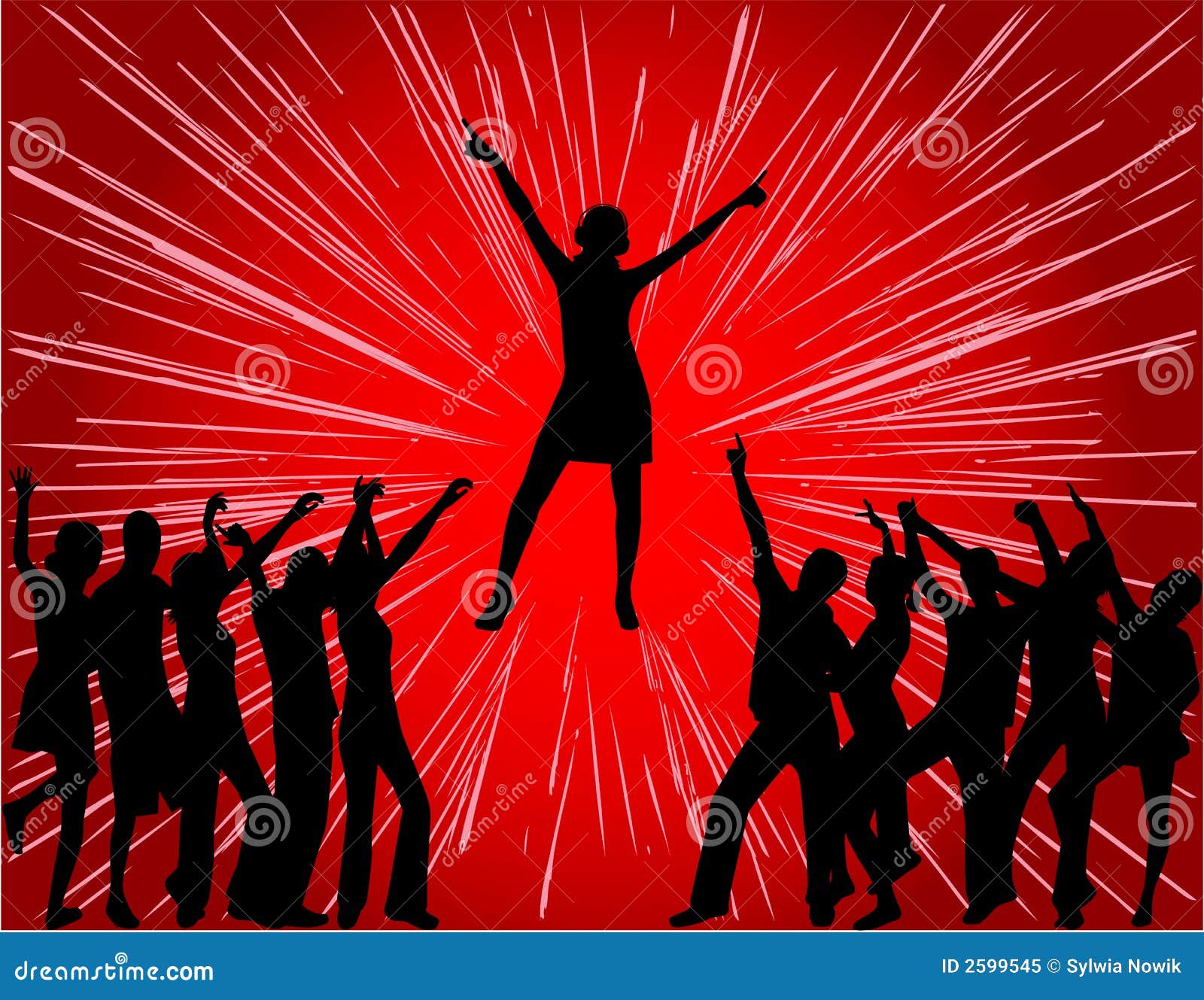 Disco vector illustratie. Illustration of mooi, danser - 2599545