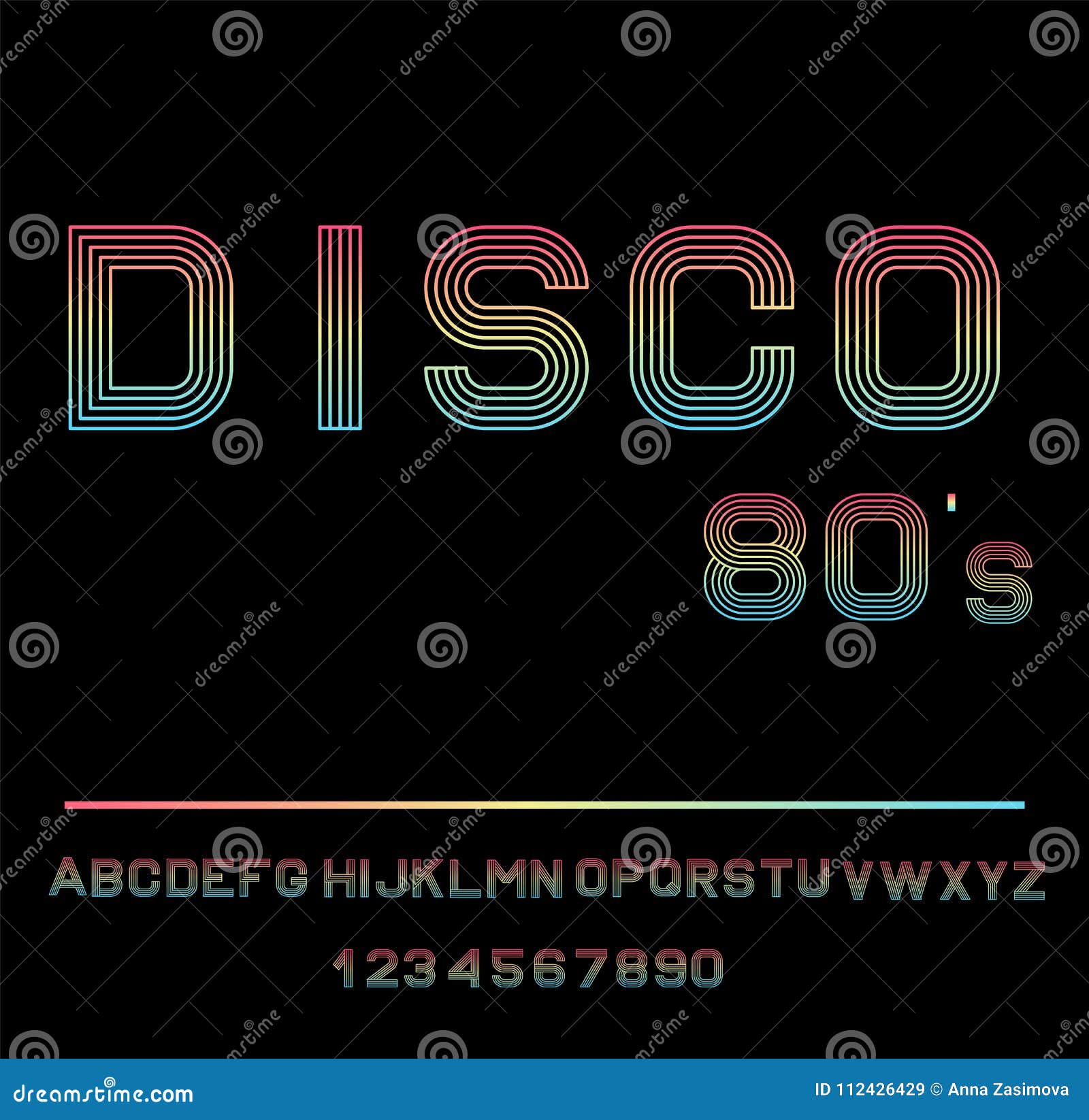 Disco Alphabet. 80 S Retro Font. Vector Disco Alphabet. Stock Vector ... Disco Alphabet. 80 S Retro Font. Vector Disco Alphabet. Stock Vector ...