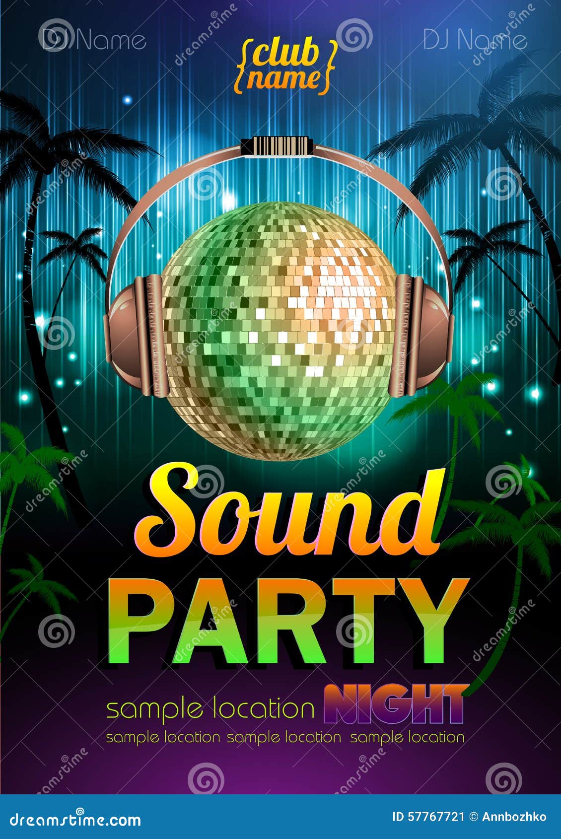 Poster With The Sound Wave Like City Skyline With Typography Vector ...