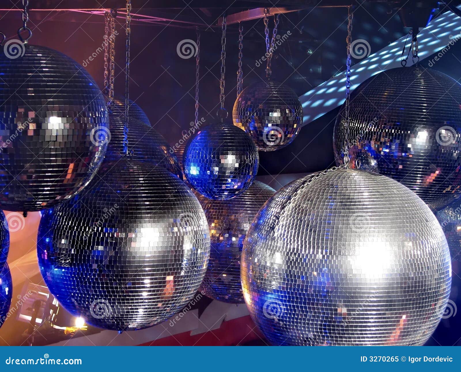 Disco ball stock image. Image of floor, lights, mirrors - 3270265