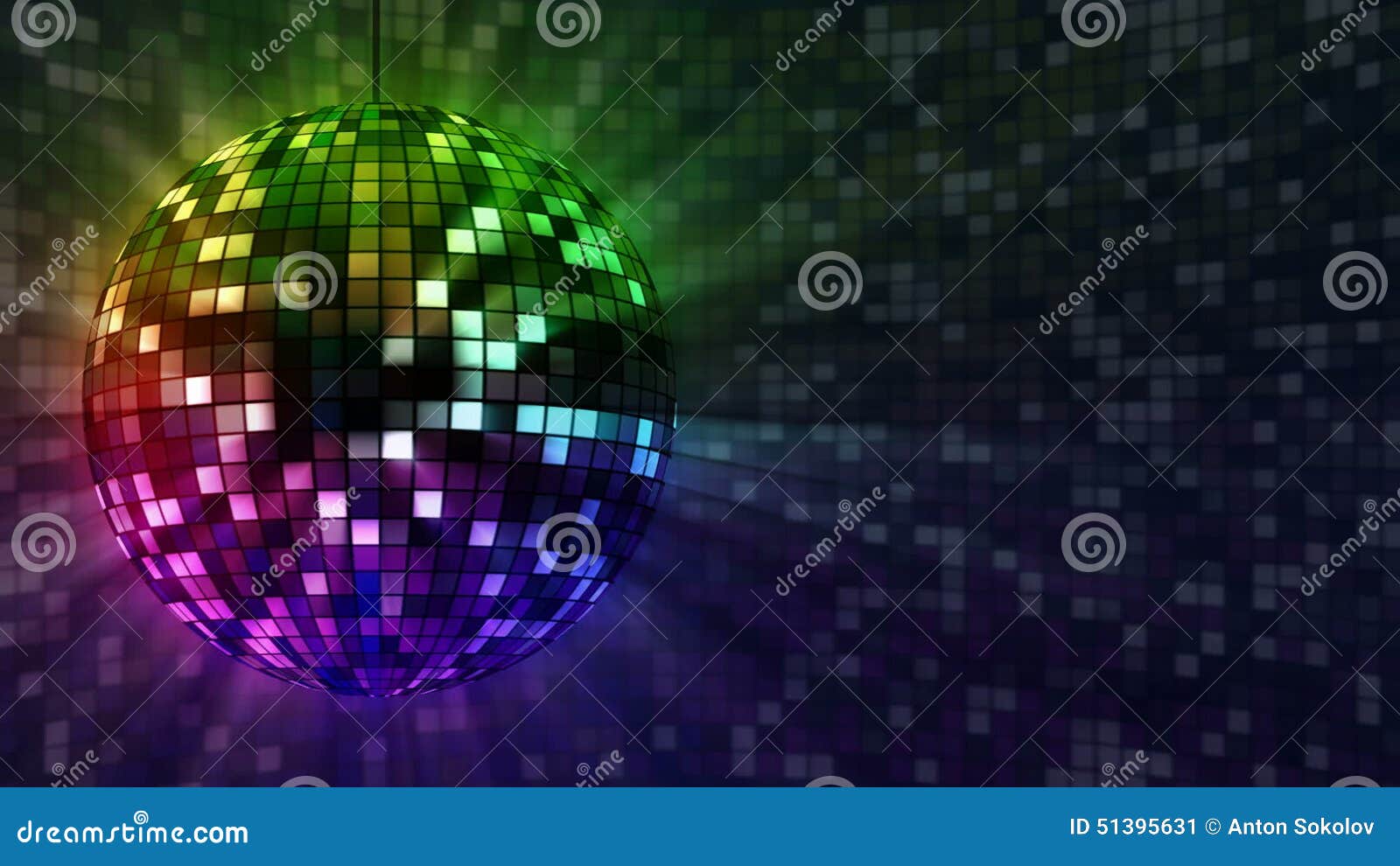 Disco Ball. stock video. Video of music, clubbing, animated - 51395631