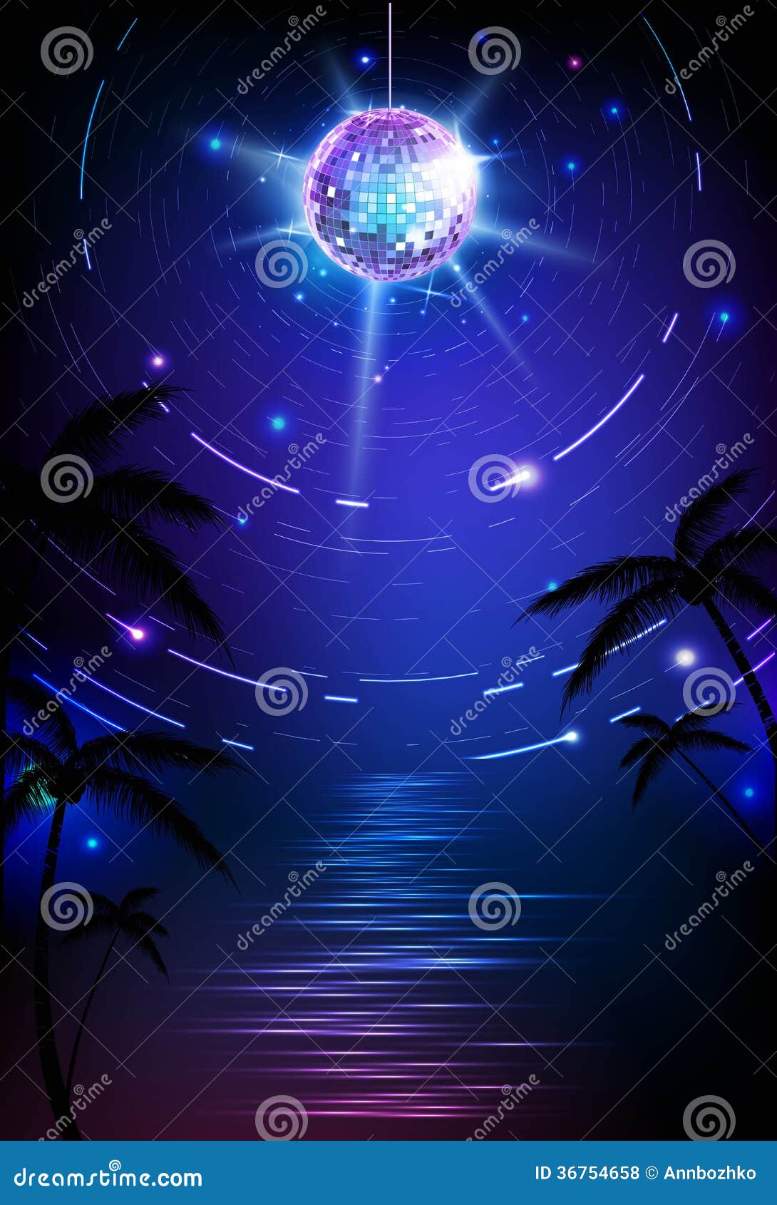 Disco Ball Background. Disco Poster Stock Vector - Illustration of ...