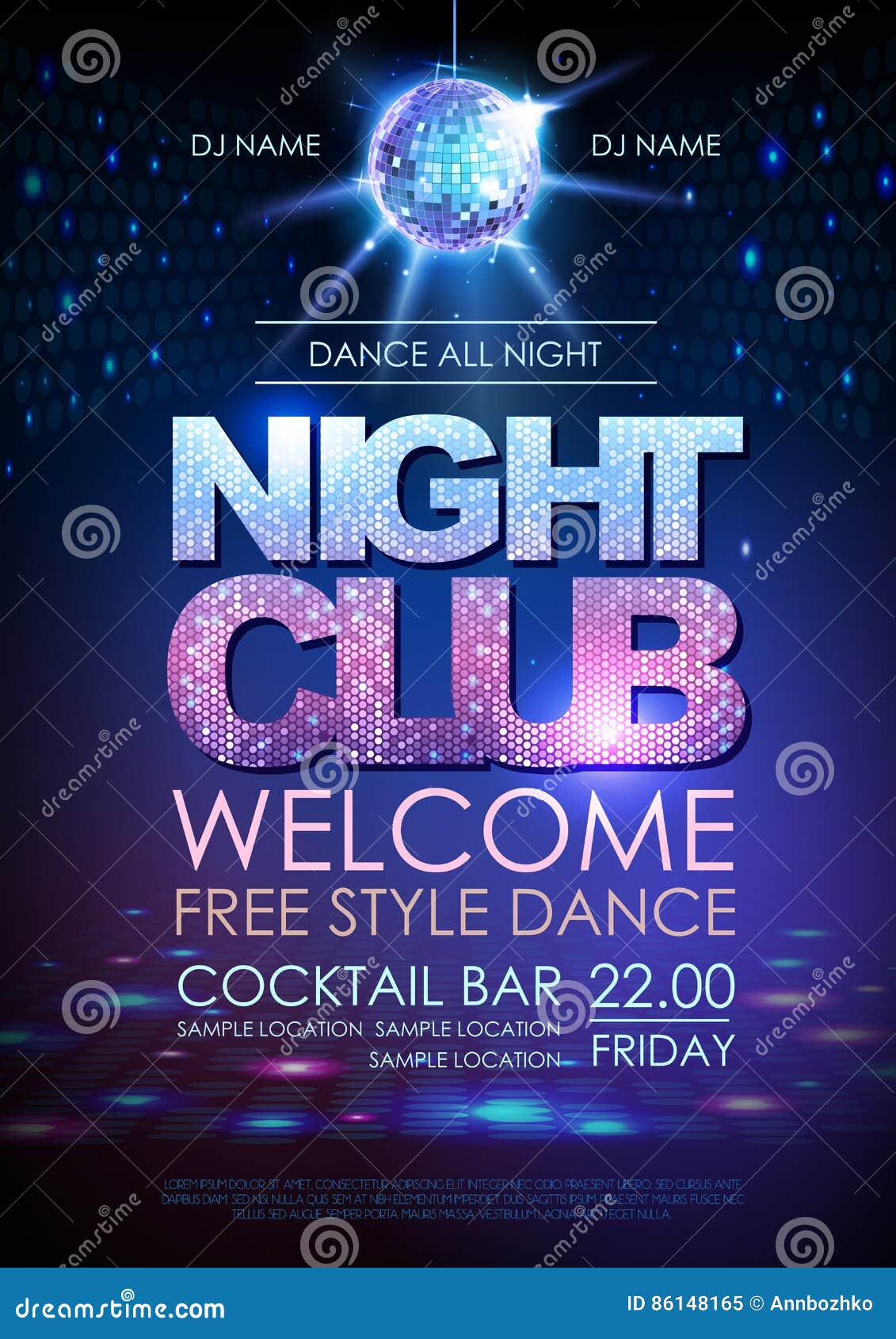 Nightclub Poster Background