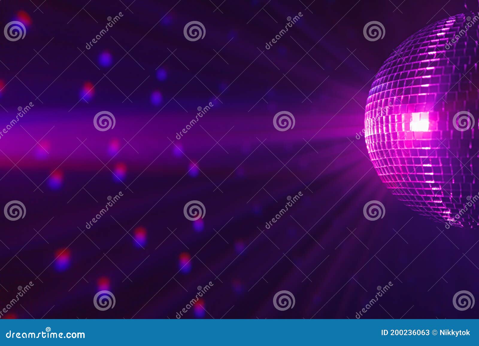 Disco Ball Background Purple