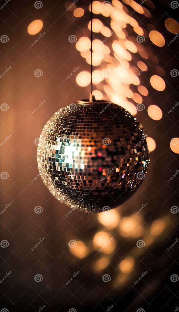 Disco Ball on Bokeh Background. Christmas and New Year Concept Stock ... Disco Ball on Bokeh Background. Christmas and New Year Concept Stock ...
