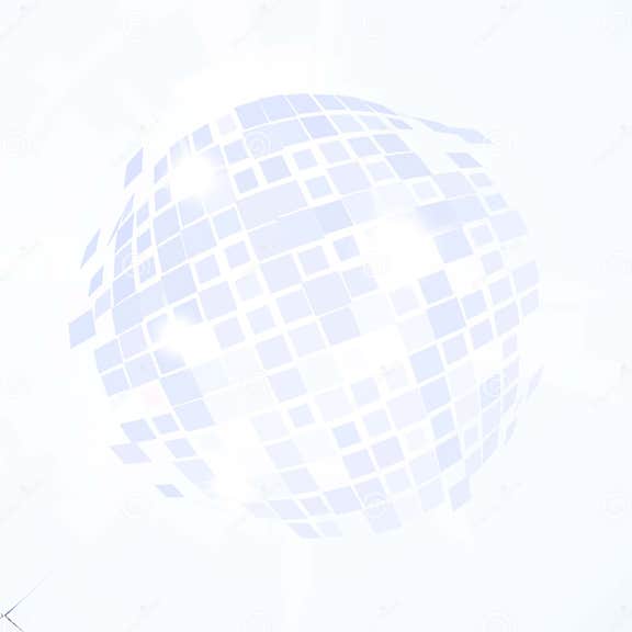 Disco ball explosion. stock vector. Illustration of party - 44107736