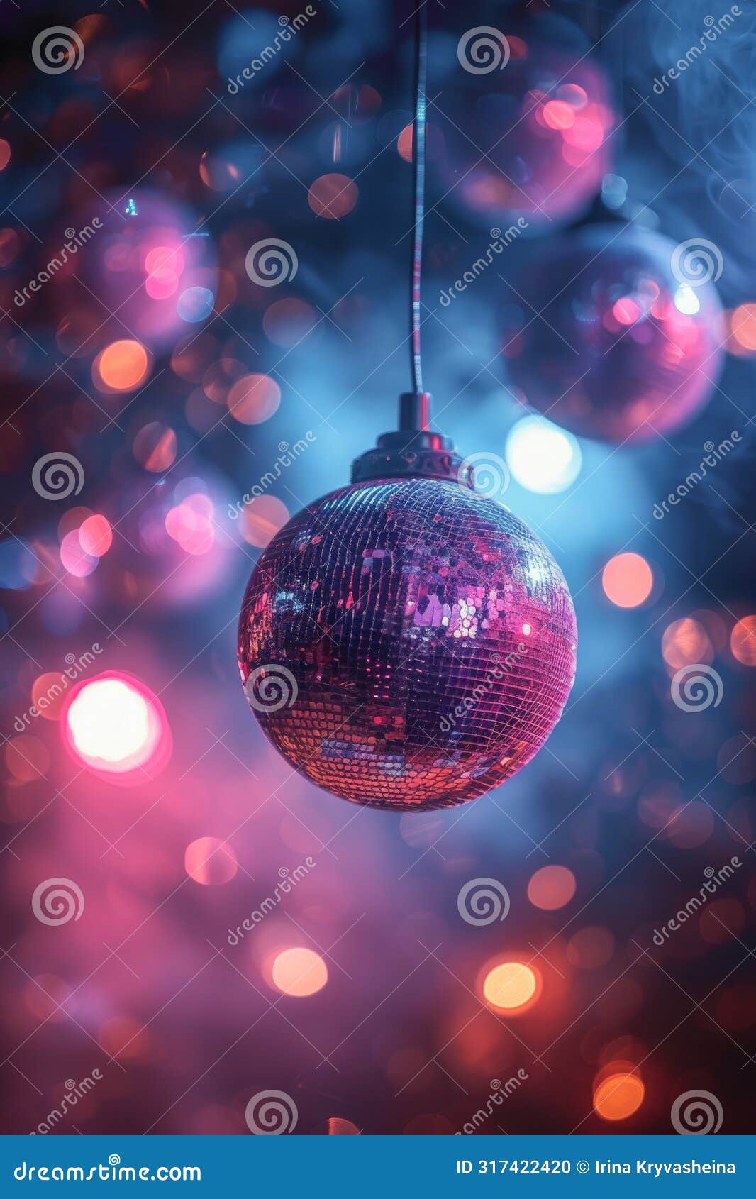 Disco Ball Floating on Water Stock Photo - Image of illumination, music ...