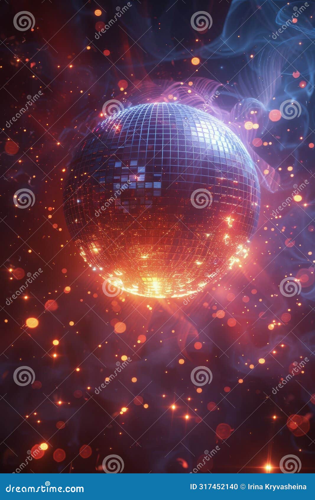 Disco Ball Floating on Water Stock Photo - Image of shiny, dance: 317452140