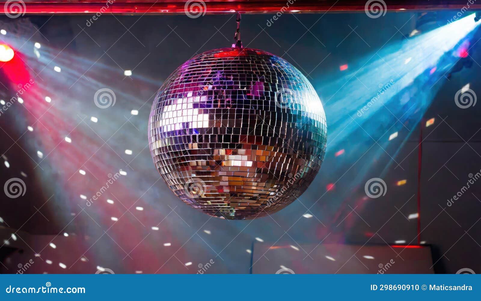Disco Ball. Generated with AI Stock Photo - Image of floor, reflection ...