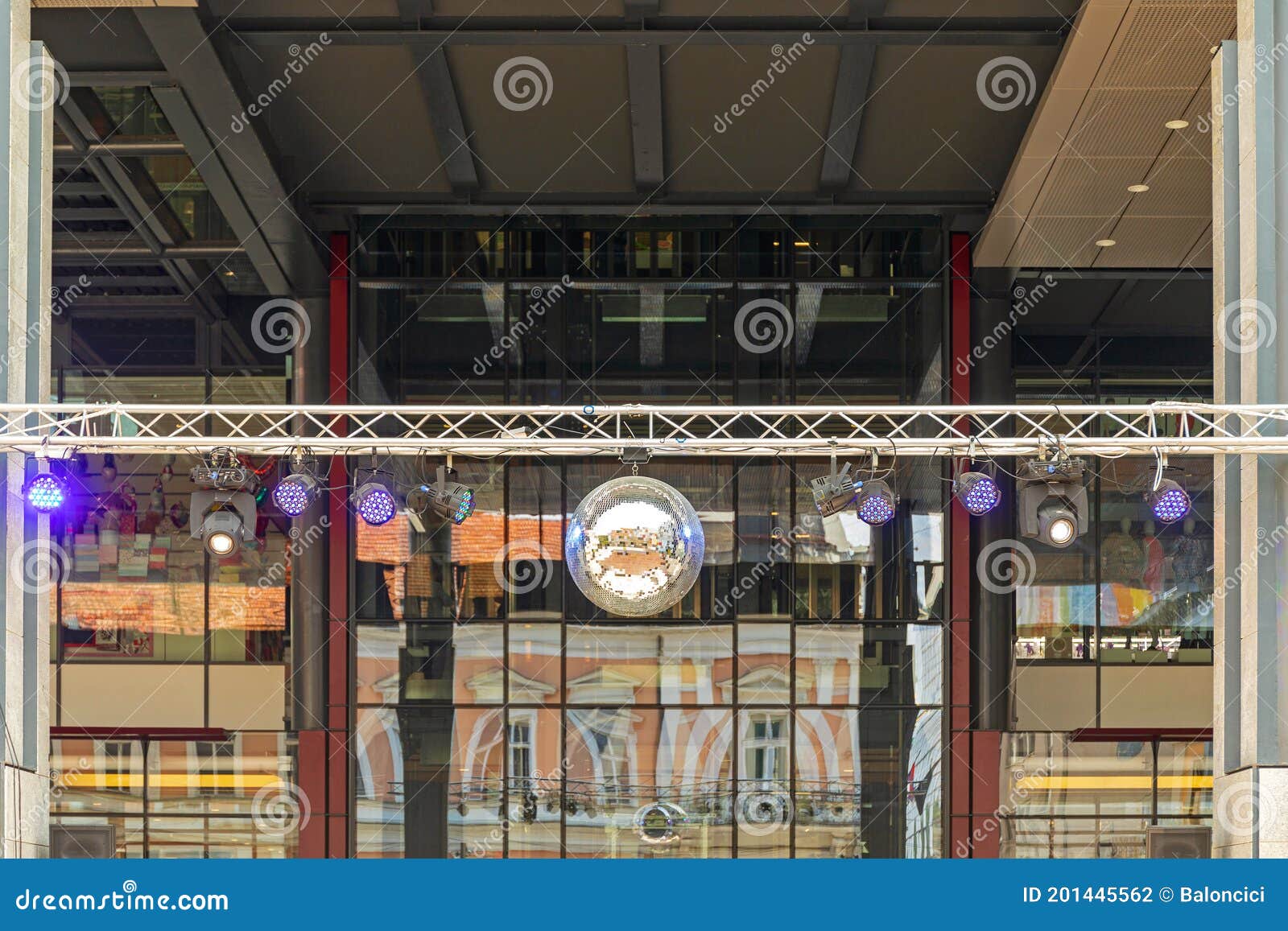 Disco Ball Stage Event stock photo. Image of stage, structure - 201445562