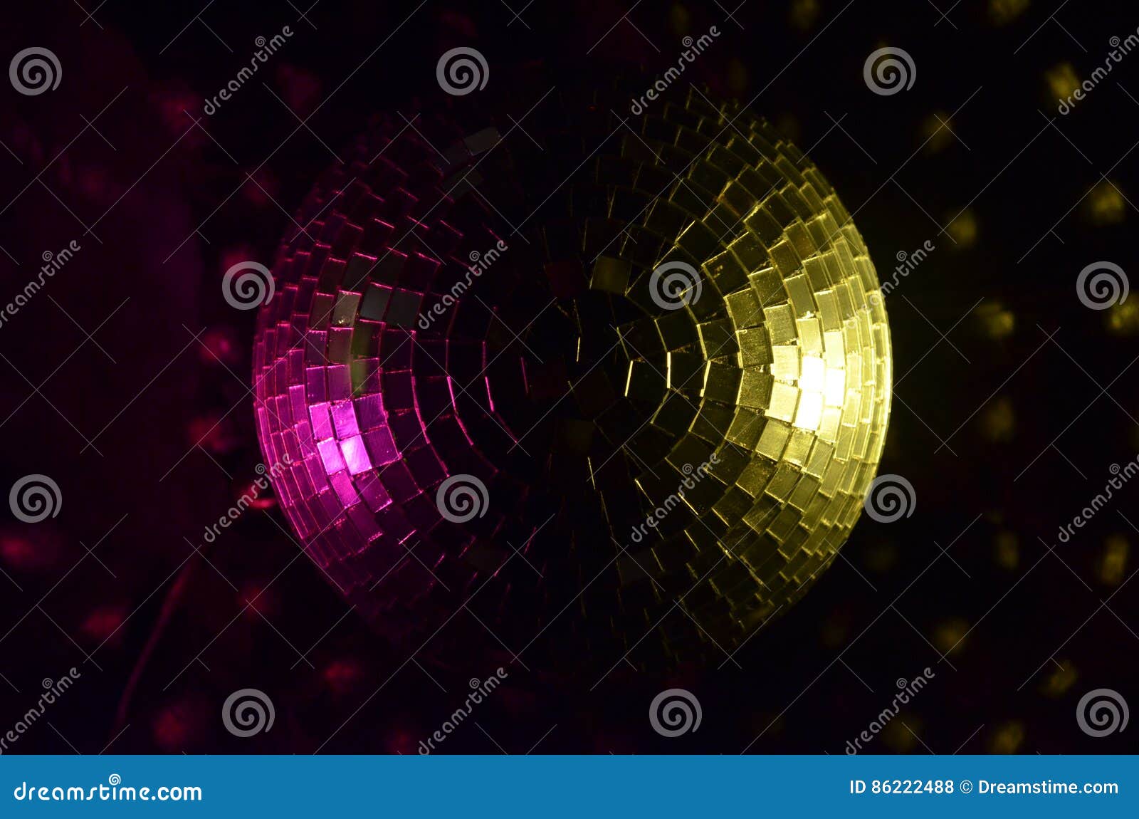 Disco ball stock photo. Image of circle, yellow, ball - 86222488