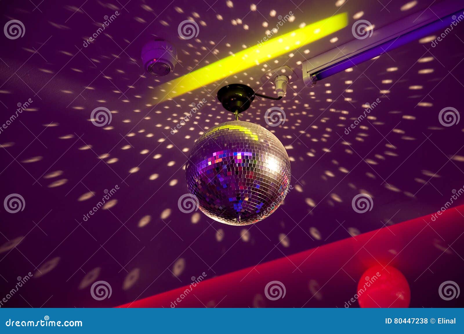 Disco Ball. Night Party Equipment. Retro Stock Photo - Image of ...