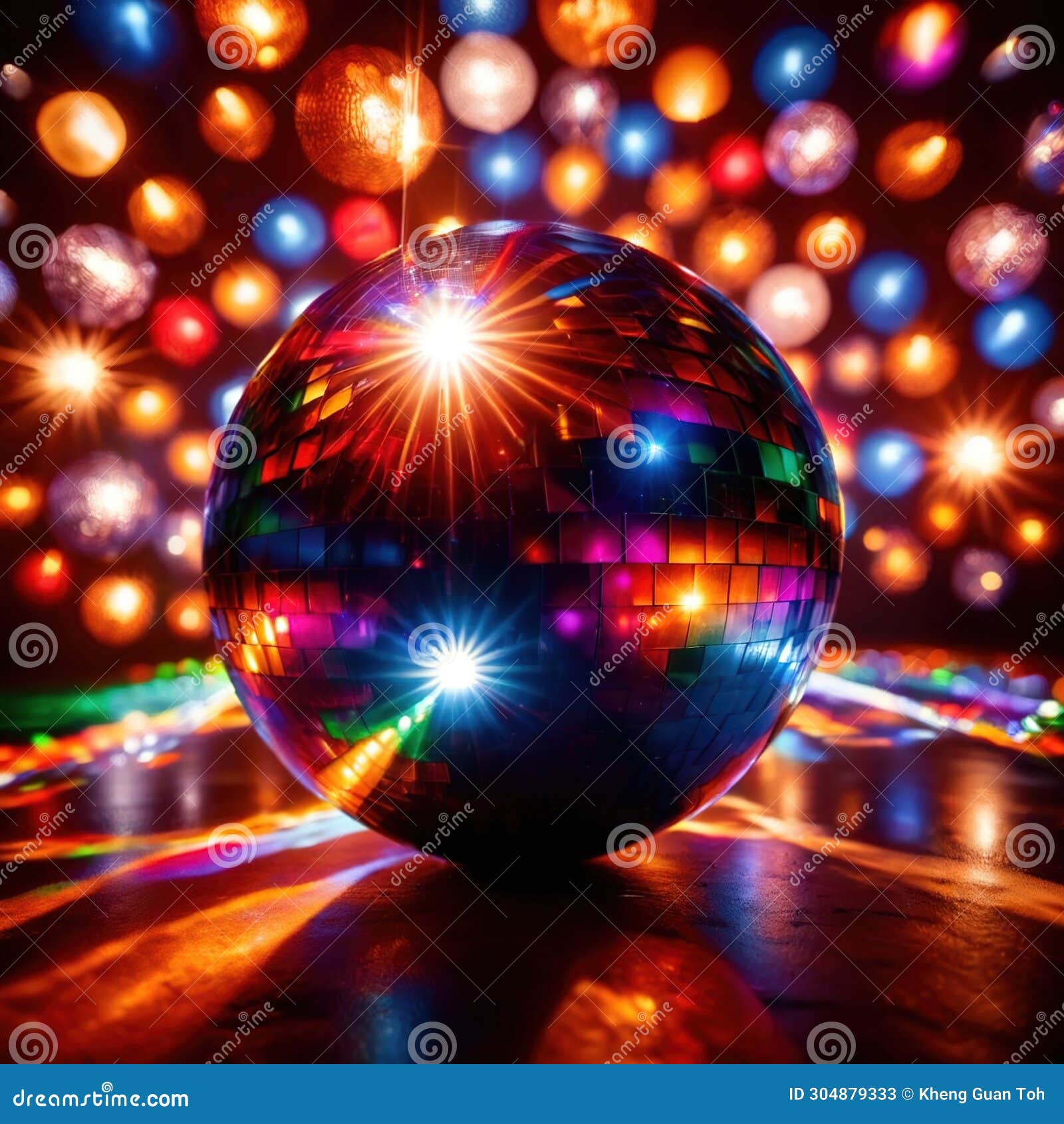 Disco Ball, Party Light Accessory, Bright Glowing Sparkling Sphere ...