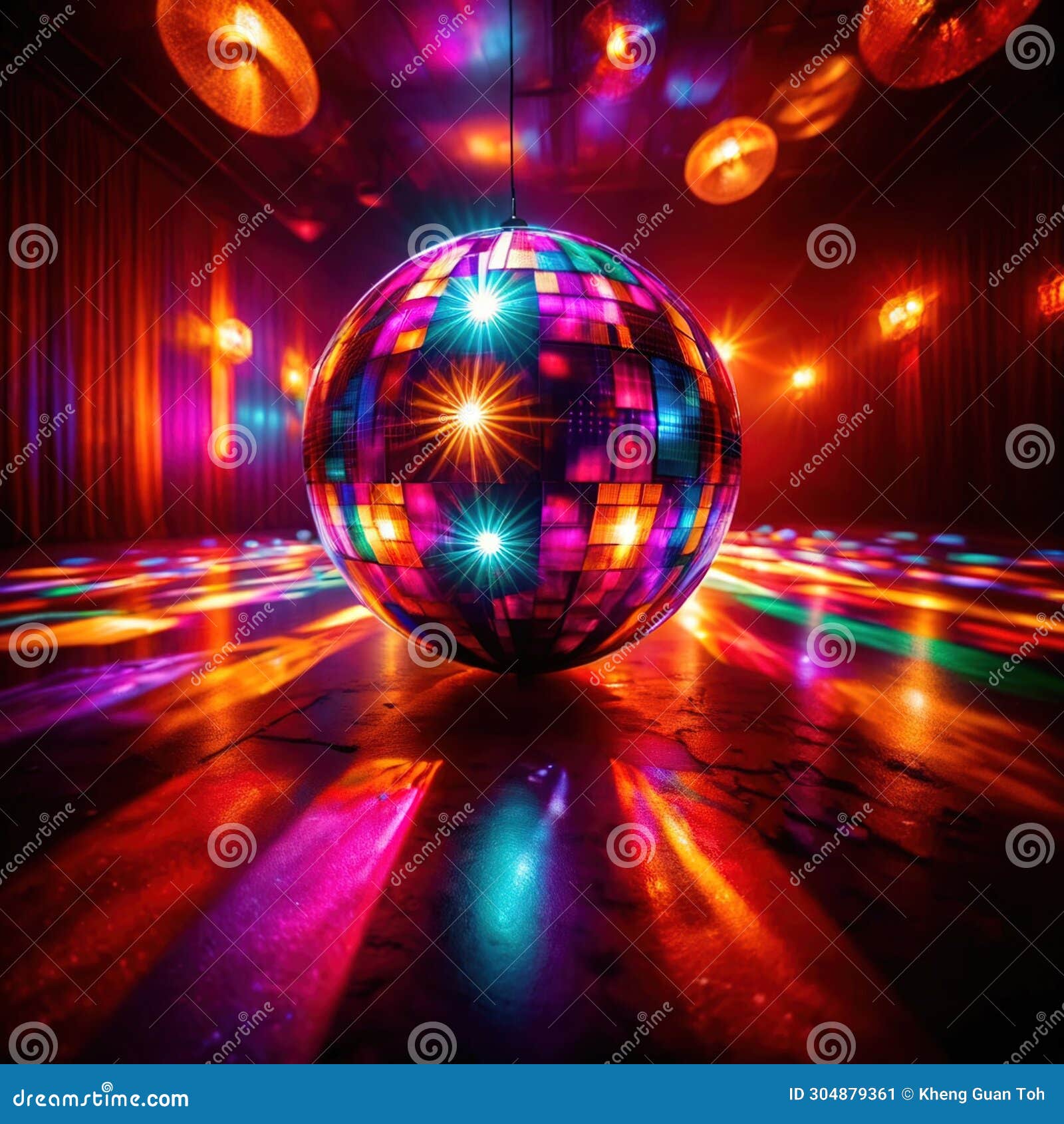 Disco Ball, Party Light Accessory, Bright Glowing Sparkling Sphere ...