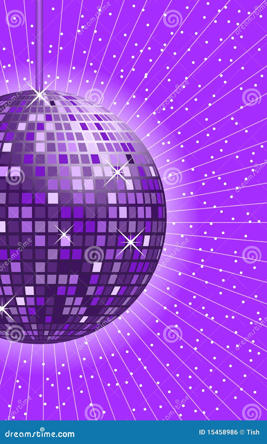 Disco Ball Purple Stock Vector Illustration Of Background 15458986