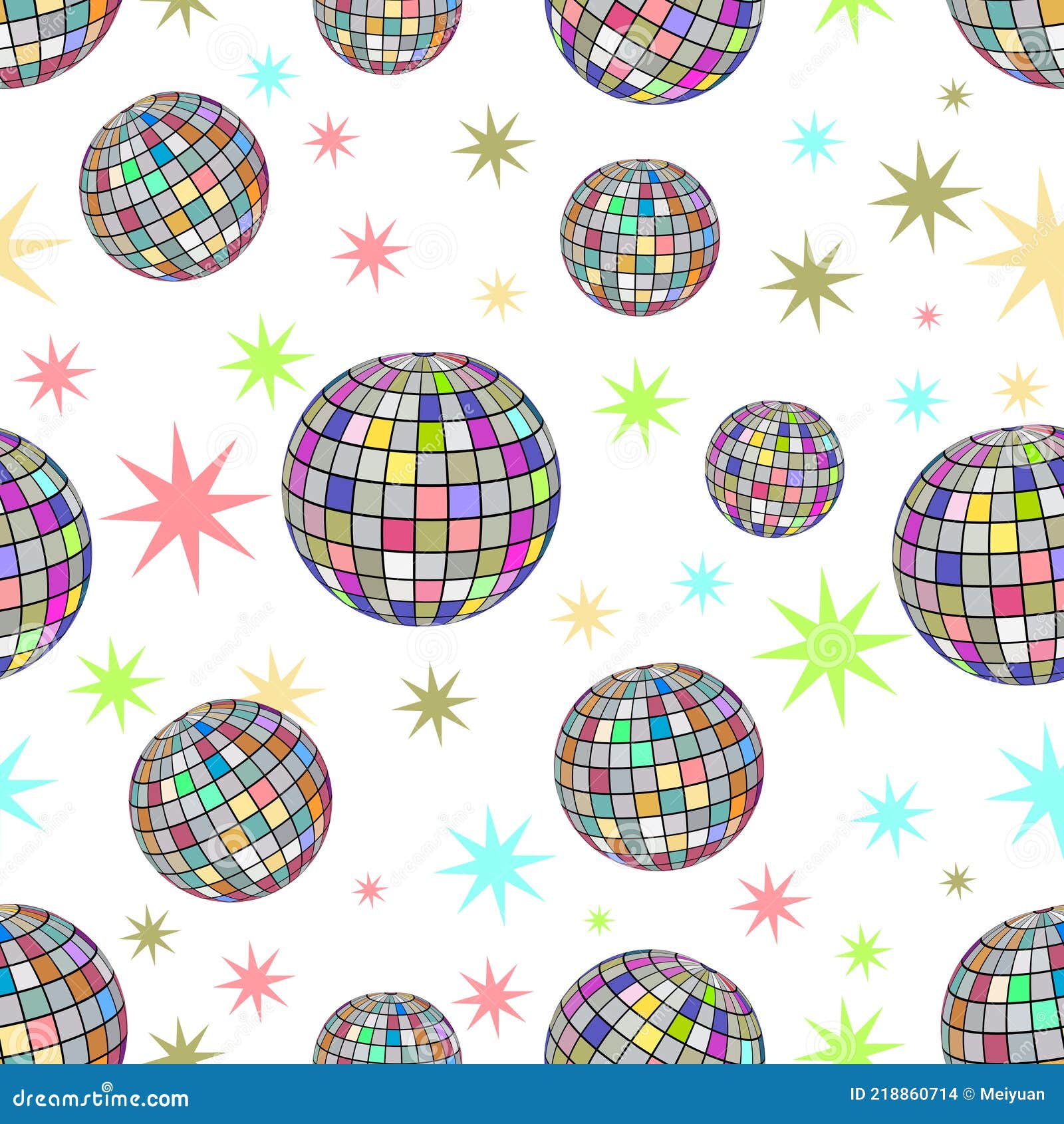 Seamless Dance Steps Background Illustration. Cartoon Vector ...