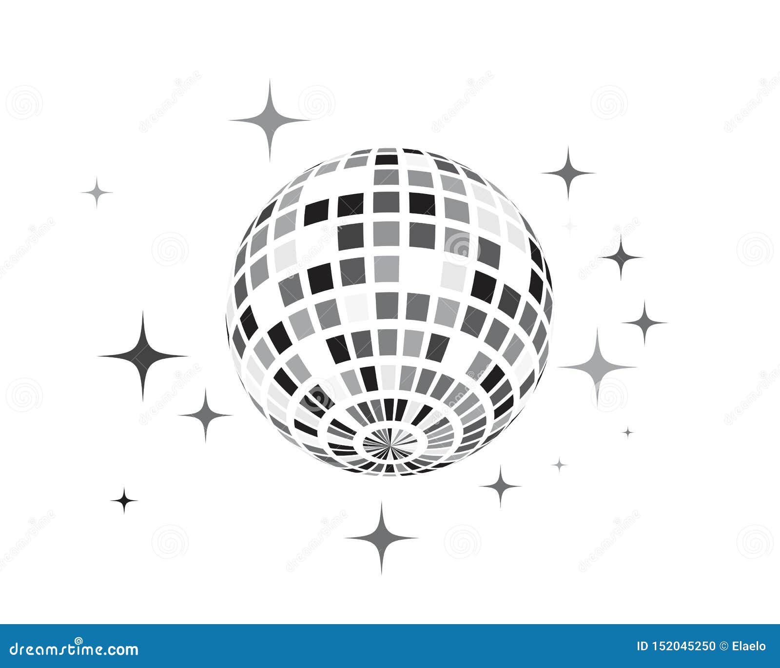 Disco Ball Vector Icon Illustration Stock Vector - Illustration of ...