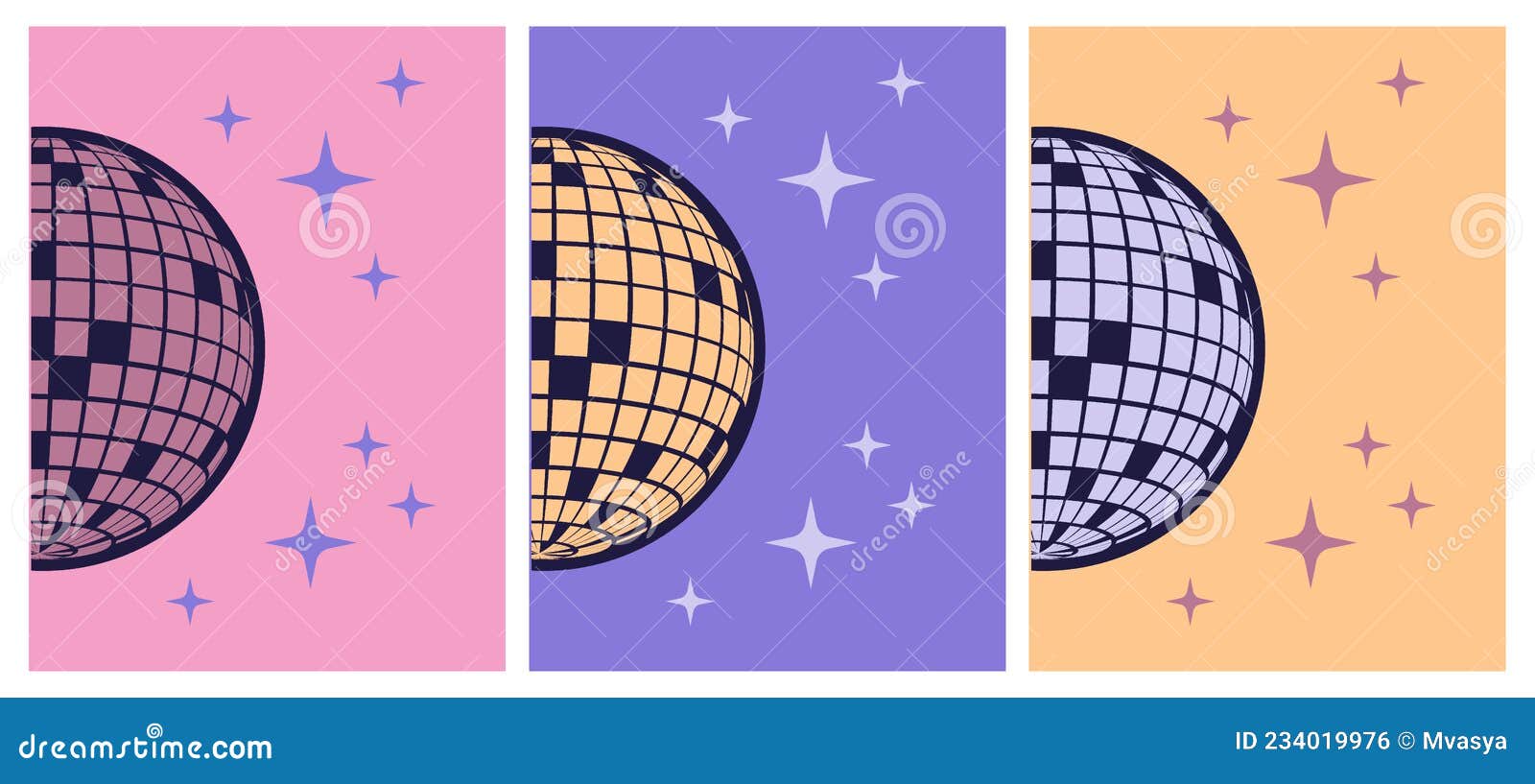 Disco Ball Vector Icon Pop Art Style Stock Vector - Illustration of ...