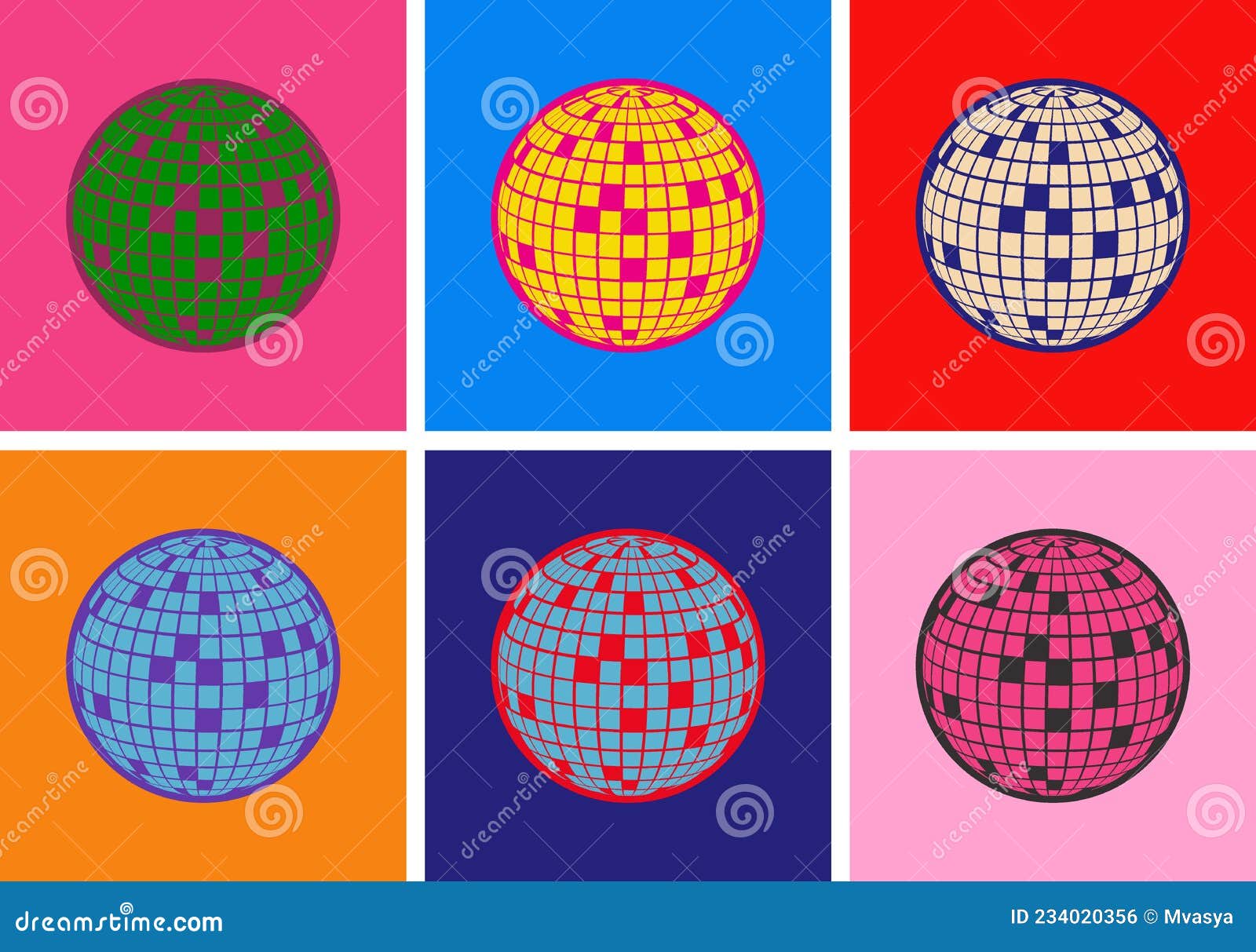 Disco Ball Vector Icon Pop Art Style Stock Vector - Illustration of ...