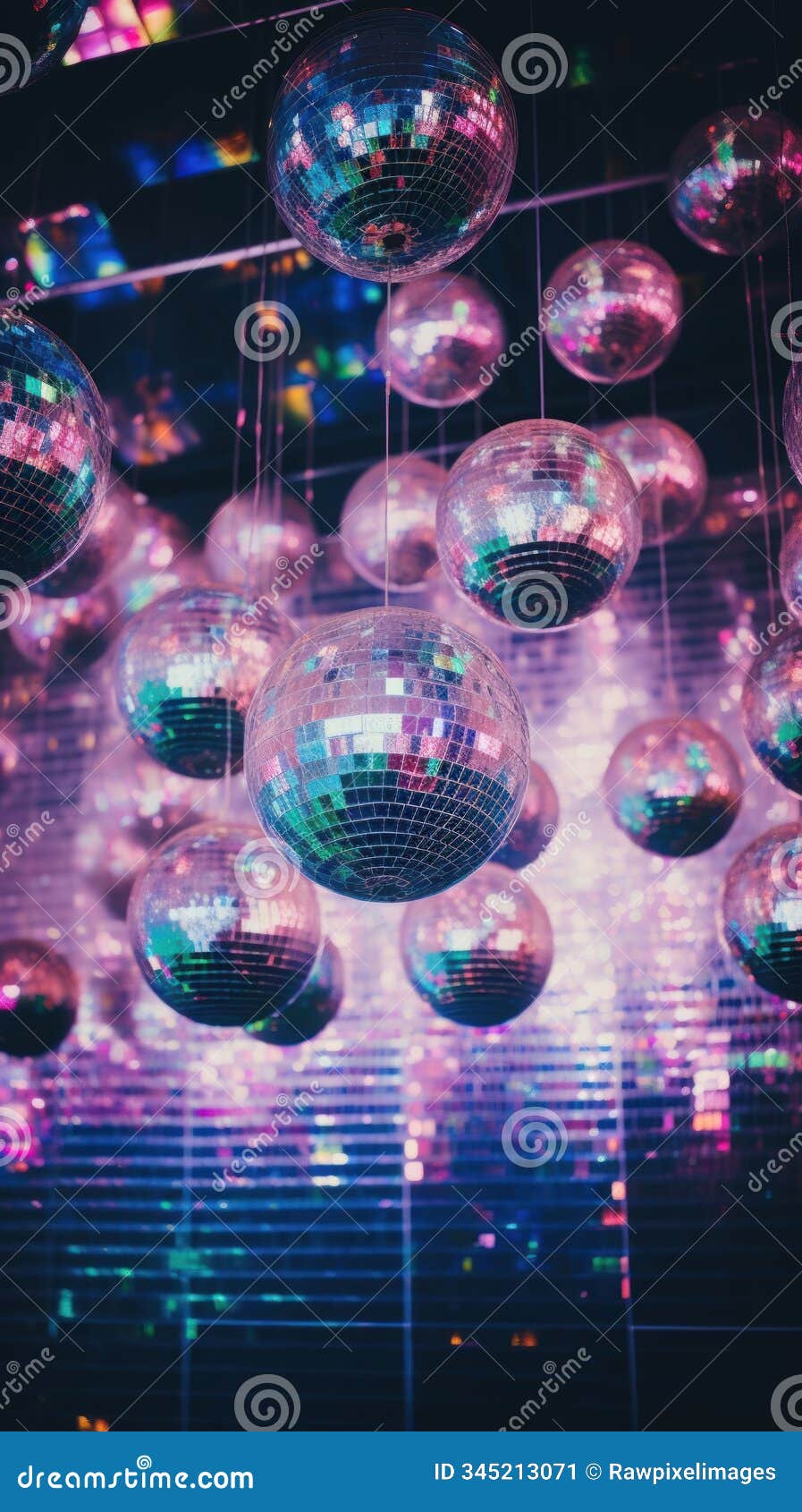 Disco Balls. Night Club Glitter Discoballs. Shiny Equipment For Dance ...