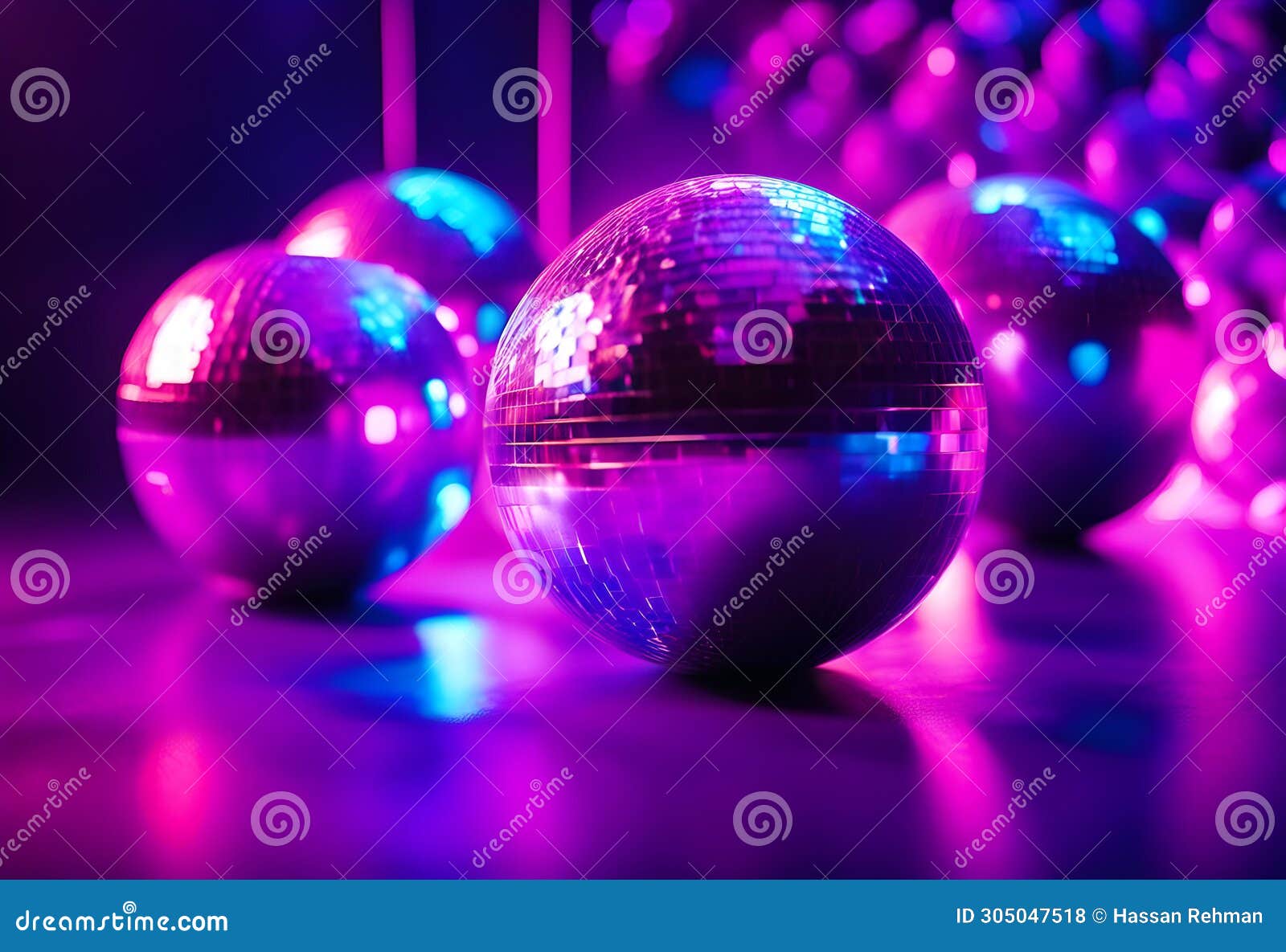 Disco Balls on Powder Texture Stock Illustration - Illustration of ...