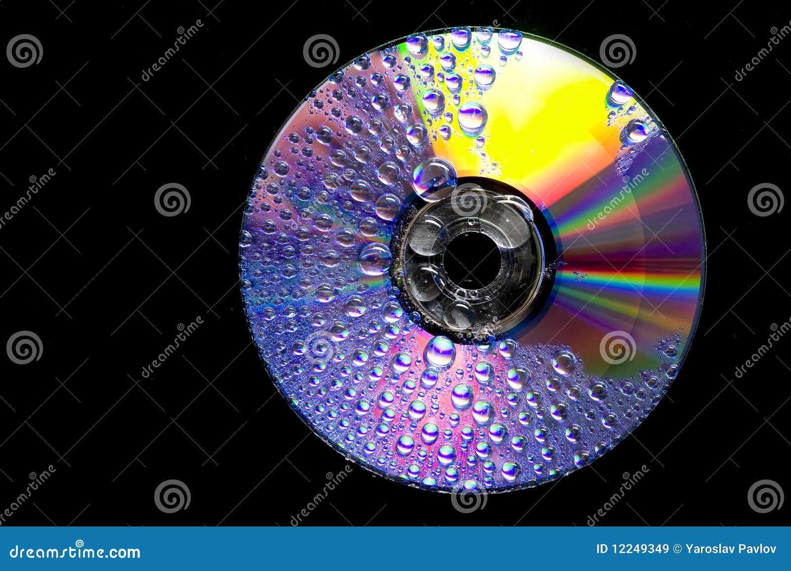 Disco CD imagen de archivo. Imagen de espectro, agua - 12249349
