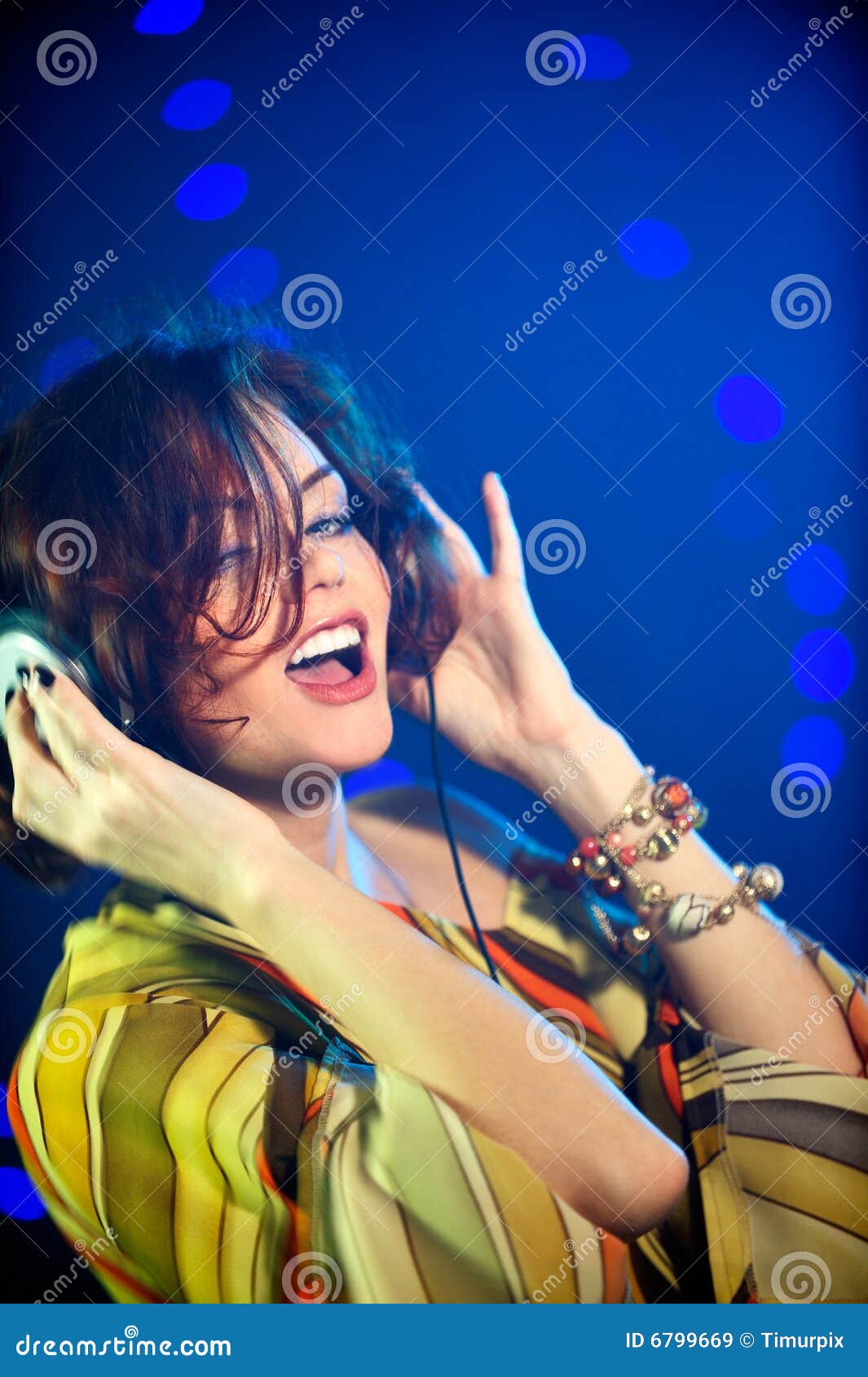 Disco chick at the club stock image. Image of dancing - 6799669